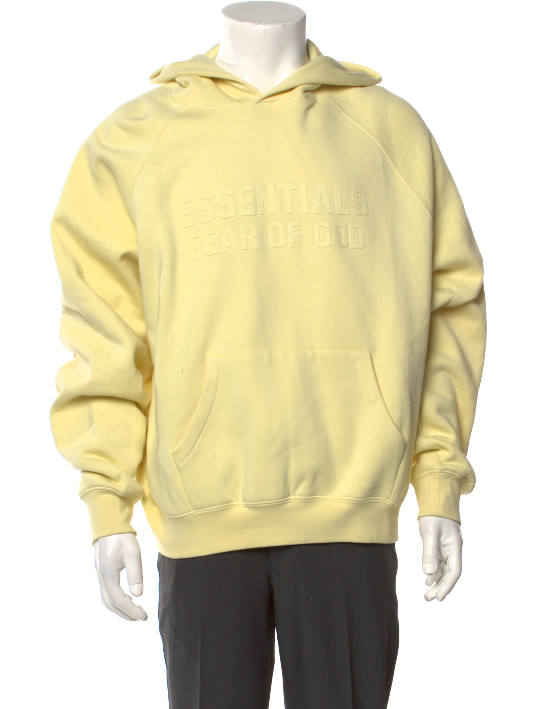 Essentials - Fear of God Crew Neck Long Sleeve Hoodie - Yellow ...