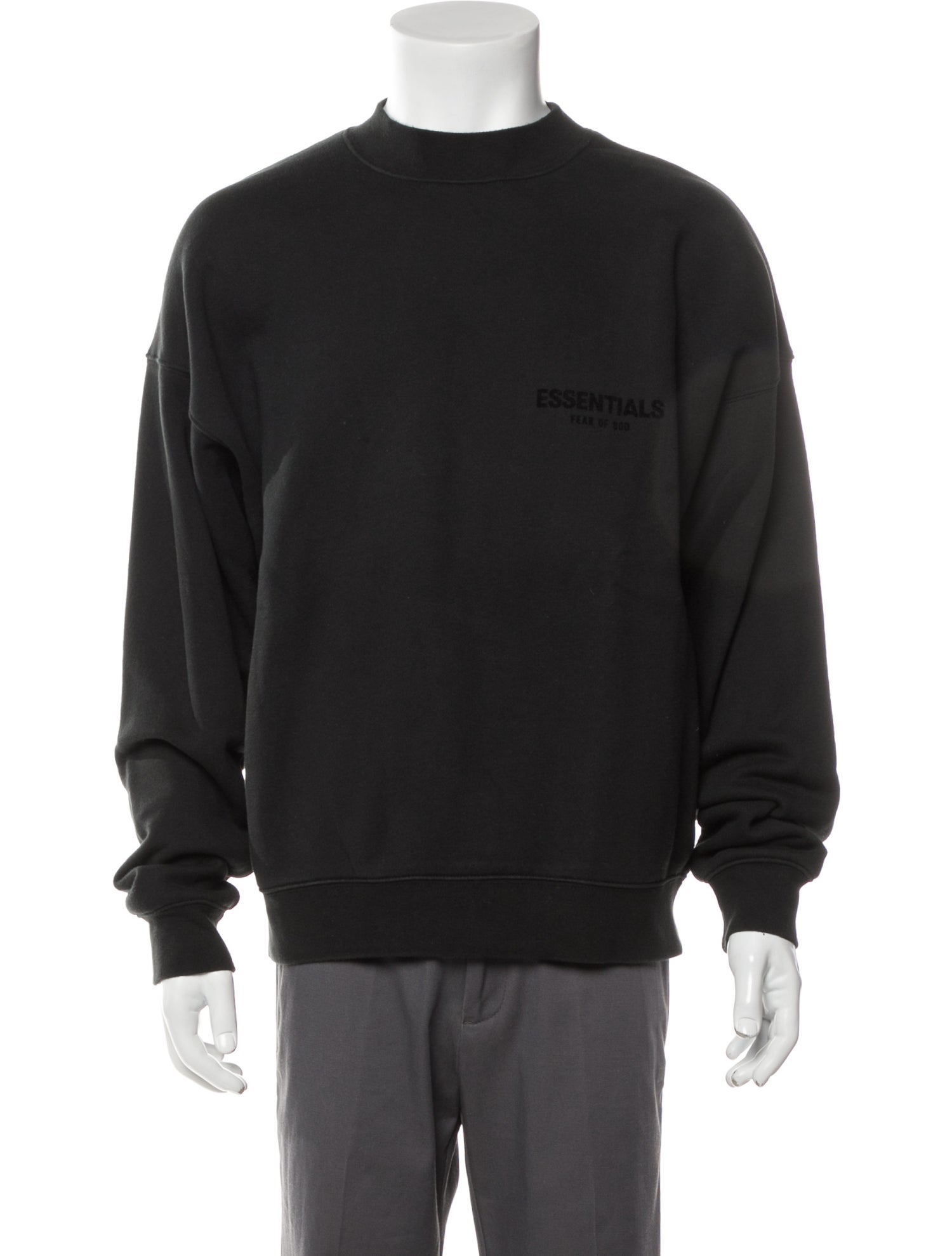 Essentials - Fear of God Crew Neck Short Sleeve T-Shirt - Black T ...