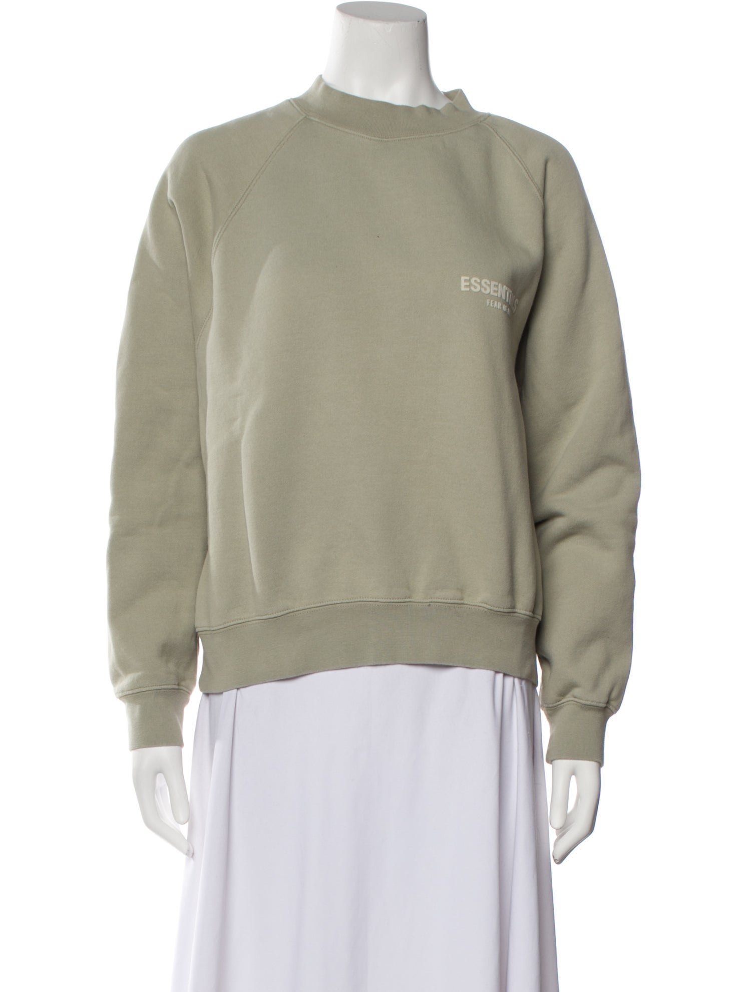 Essentials - Fear of God Crew Neck Long Sleeve Sweatshirt - Grey Tops ...