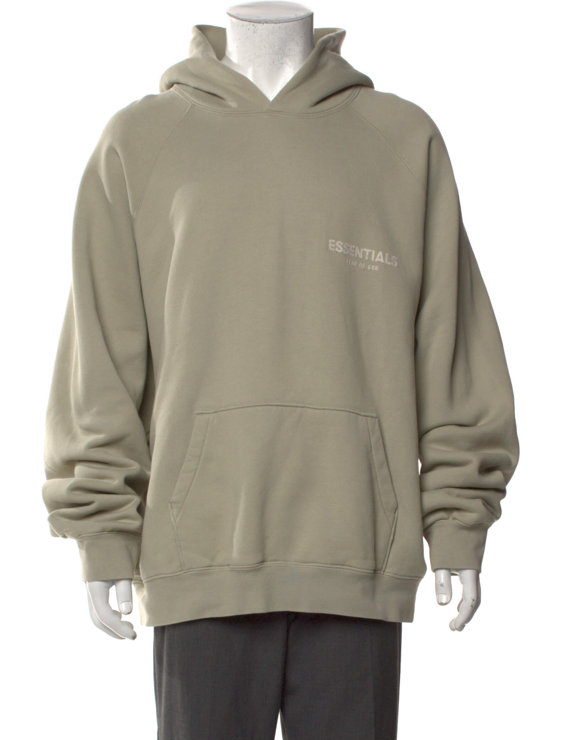 Essentials - Fear of God Crew Neck Long Sleeve Hoodie - Green ...