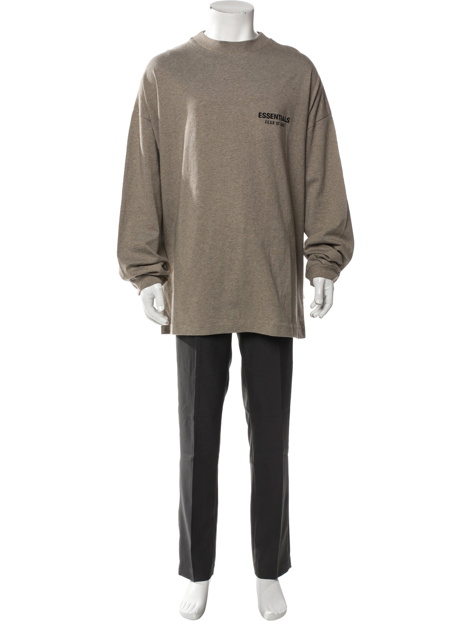 Essentials - Fear of God Crew Neck Long Sleeve Henley w/ Tags ...