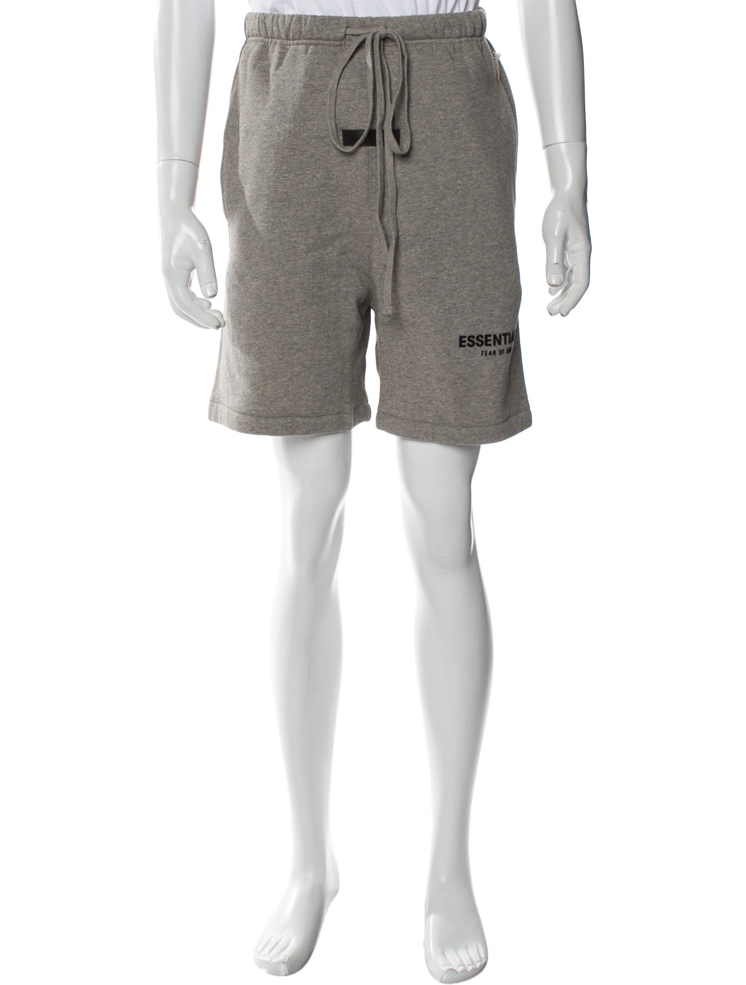 Essentials - Fear of God Logo Jogger Shorts w/ Tags - Grey, 6" Rise ...