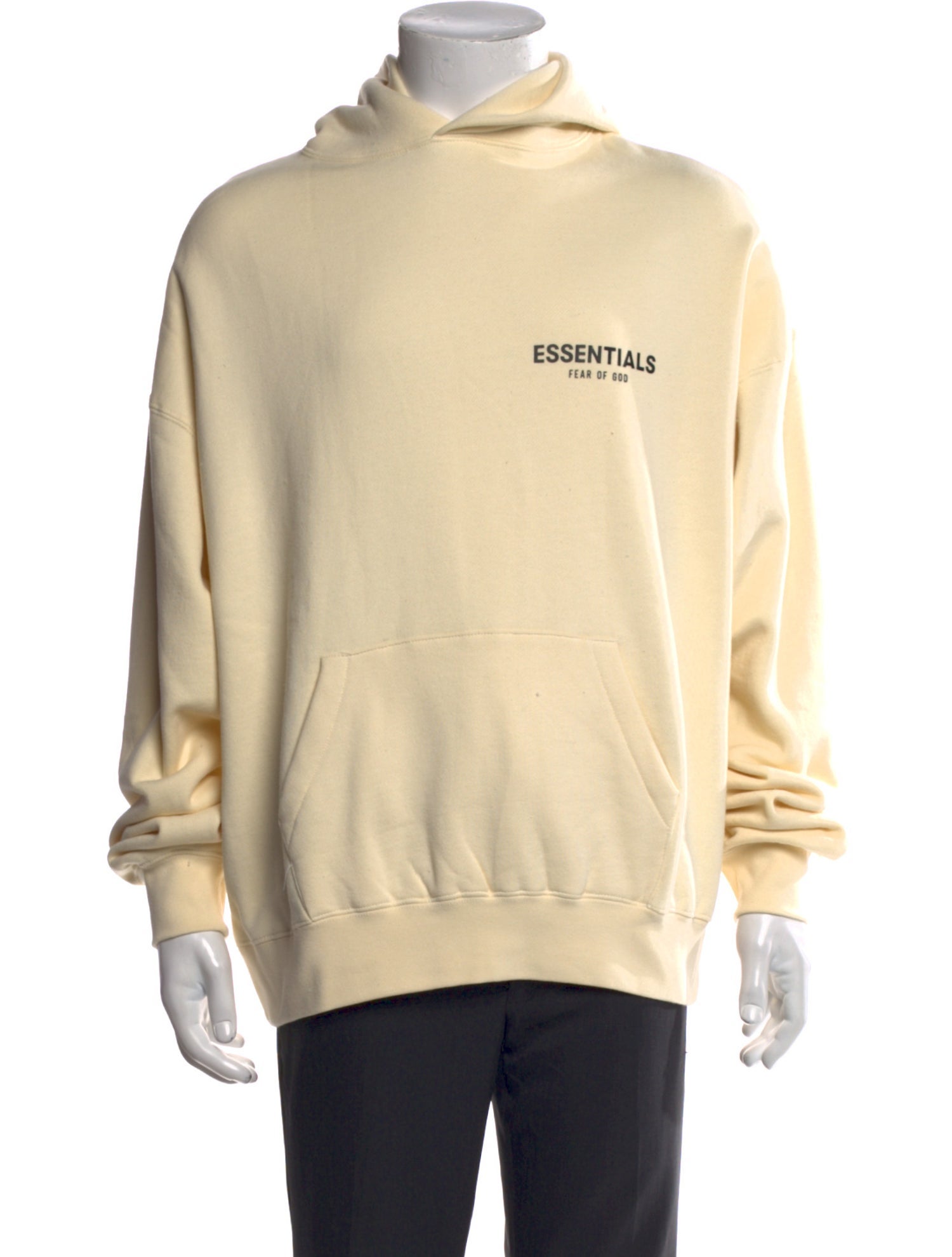 Essentials - Fear of God Signature Logo Graphic Print Hoodie w/ Tags ...