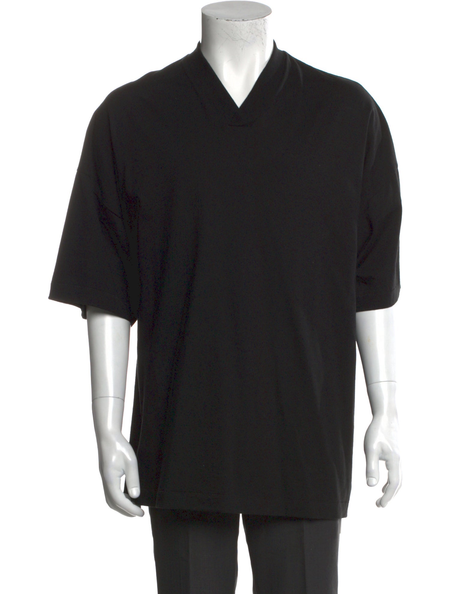 Essentials - Fear of God V-Neck Short Sleeve T-Shirt - Black T-Shirts ...