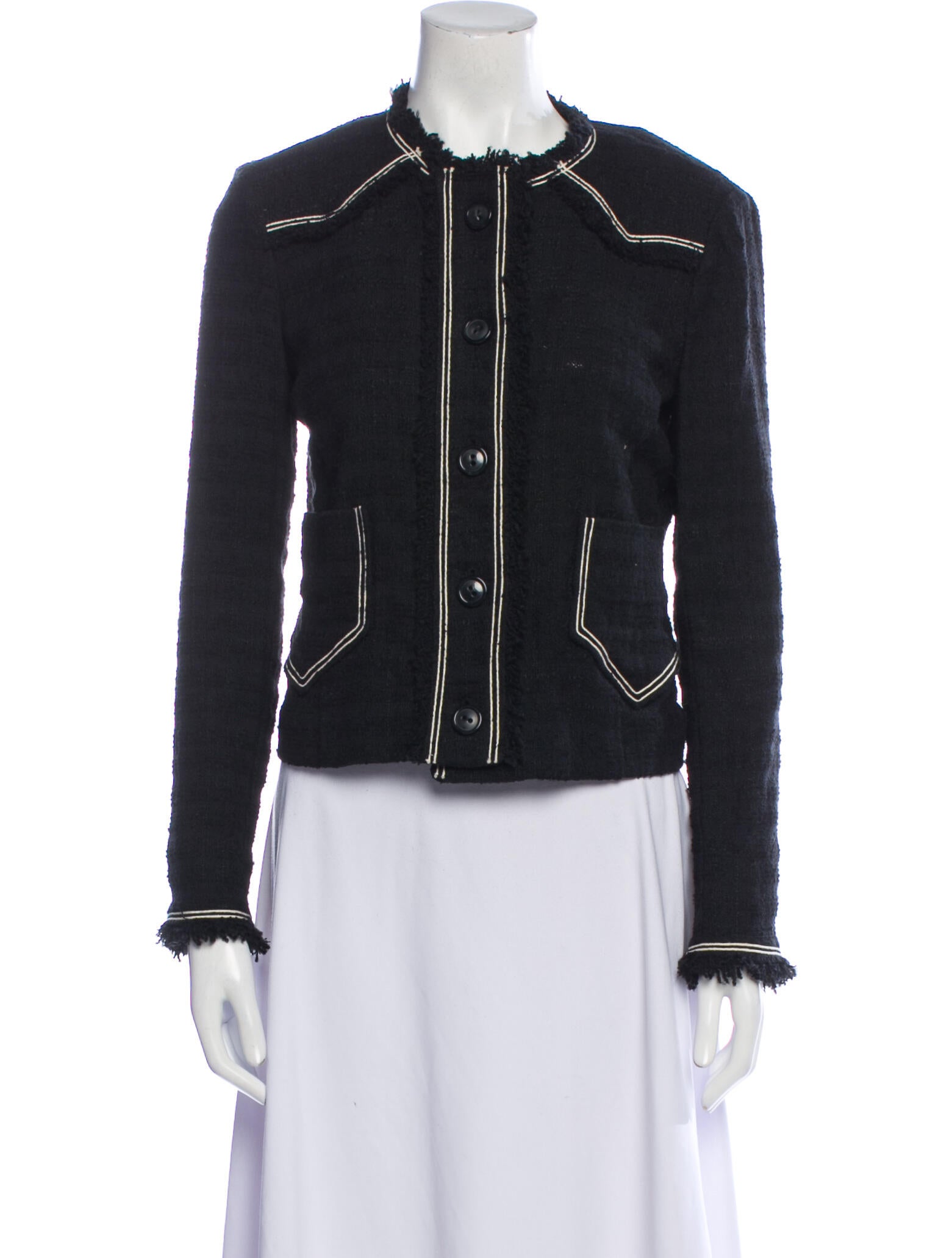 Étoile Isabel Marant Structured Wool Jacket - Black Jackets, Clothing ...