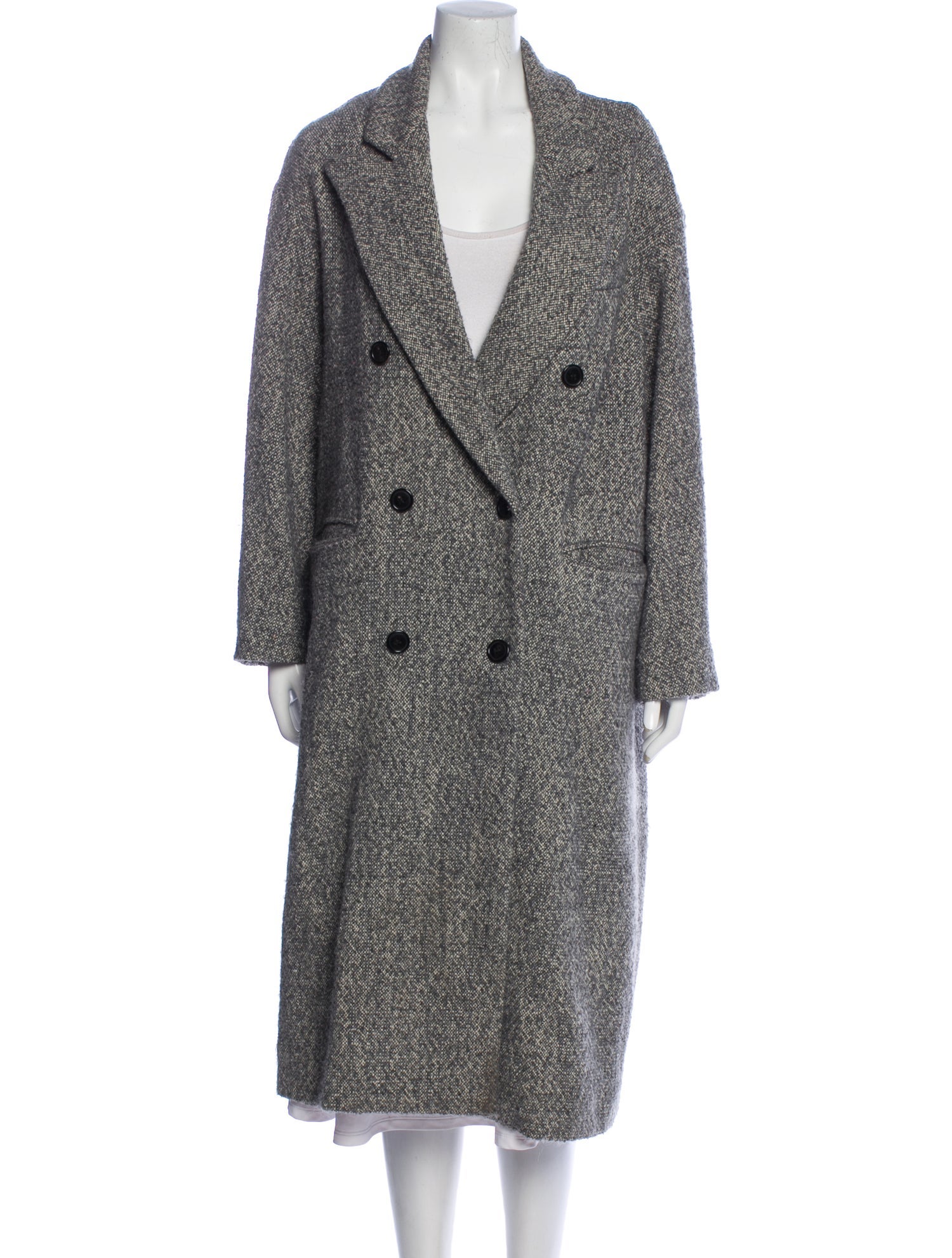 Scanlan Theodore Tweed Pattern Faux Fur Coat w/ Tags - Brown Coats ...