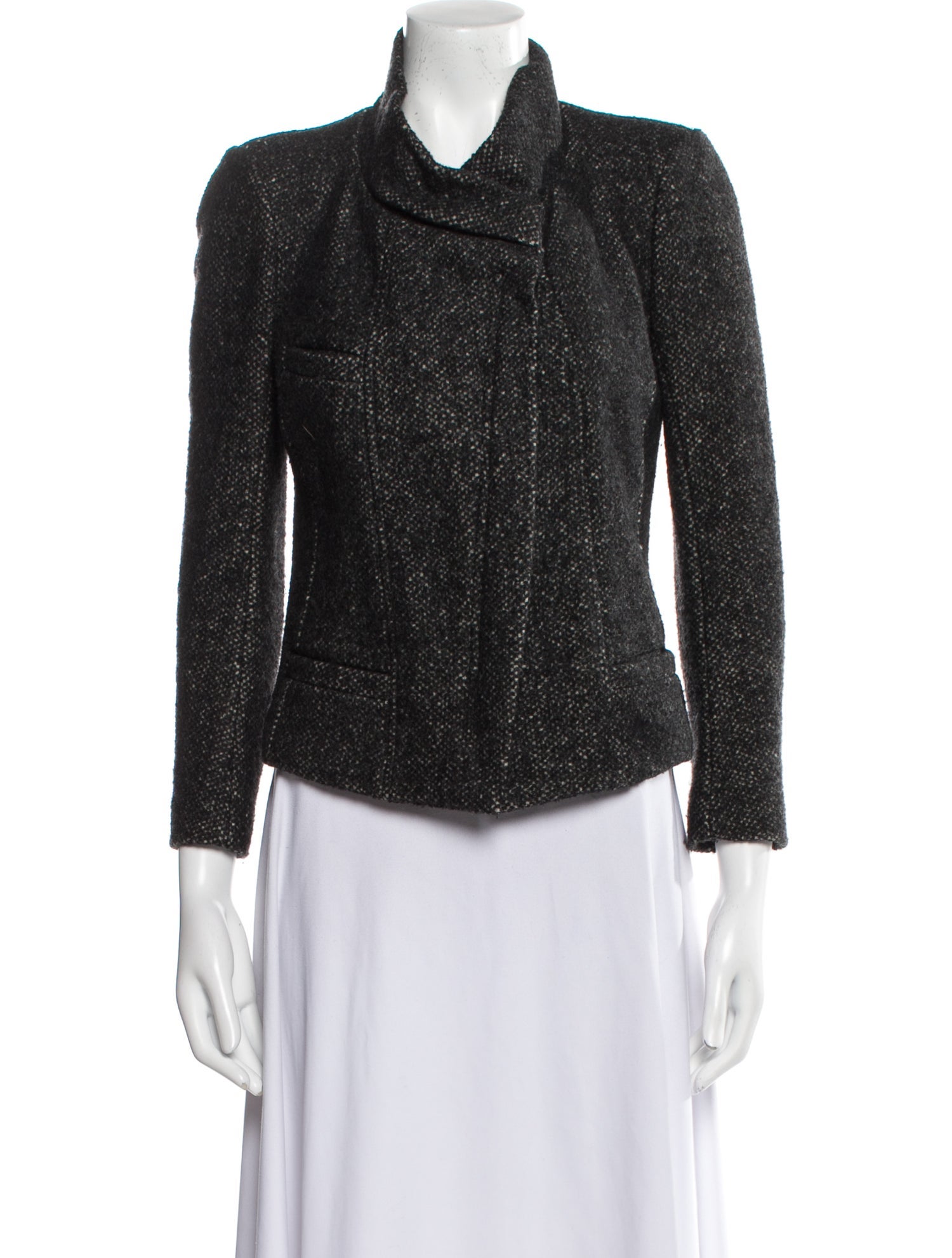 Étoile Isabel Marant Tweed Pattern Evening Jacket - Grey Jackets ...