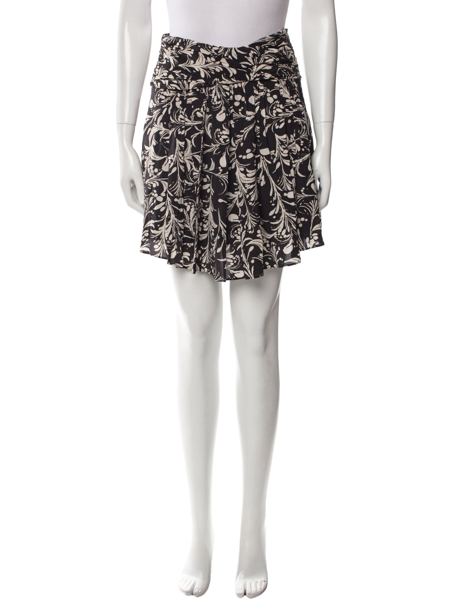 Étoile Isabel Marant Floral Print Mini Skirt w/ Tags - Grey Skirts ...