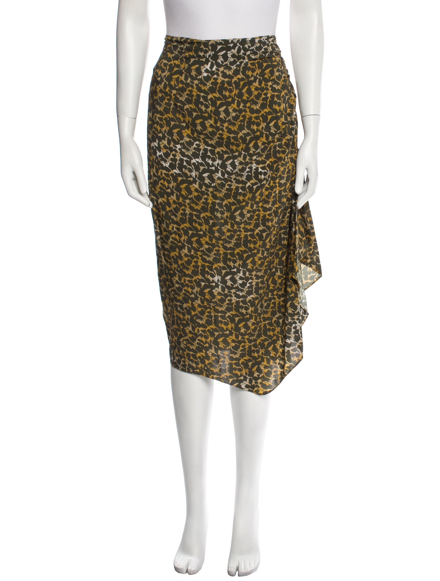 Étoile Isabel Marant Printed Midi Length Skirt - Green Skirts, Clothing ...