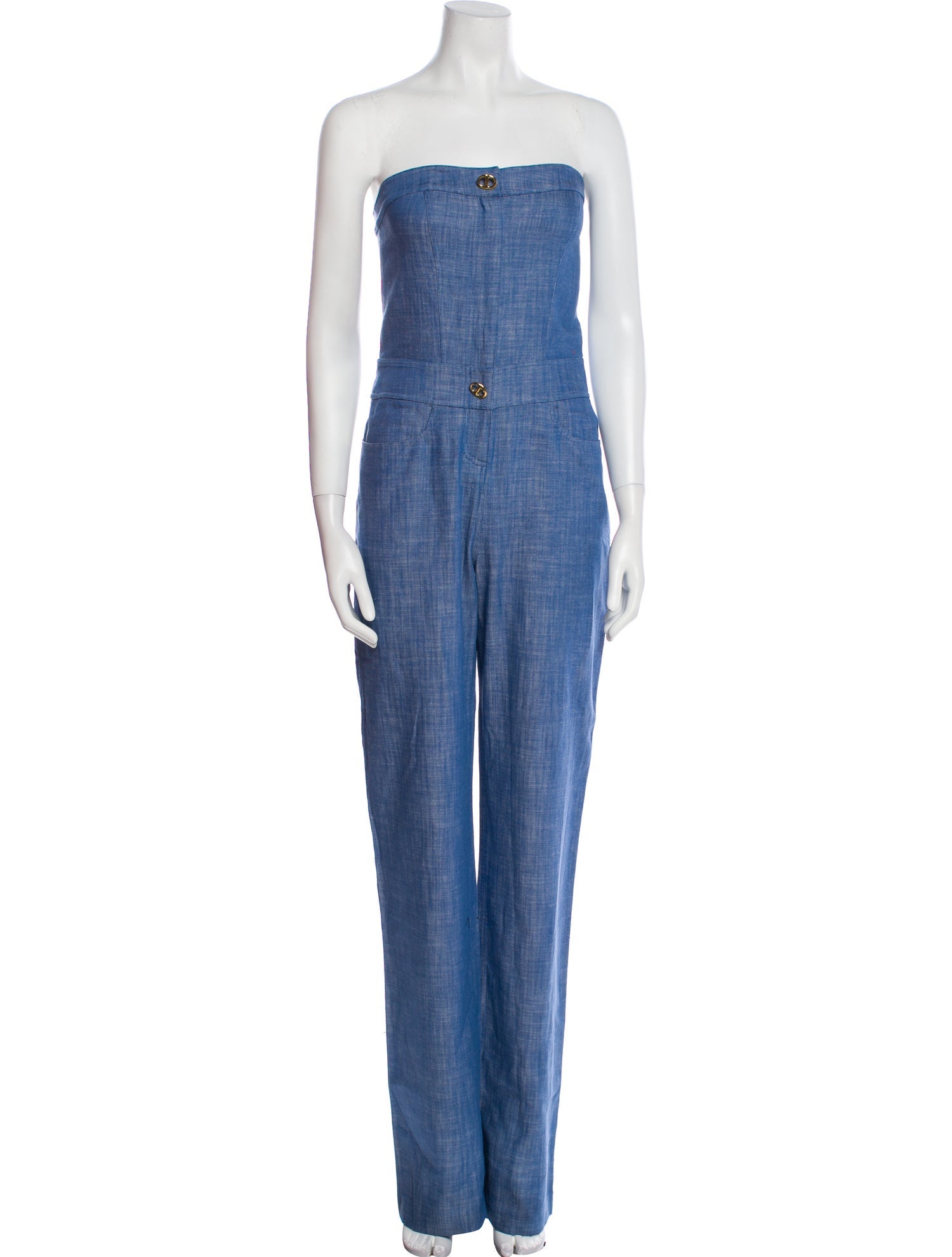 Alexis Strapless Jumpsuit w/ Tags - Blue, 9" Rise Jumpsuits and Rompers ...