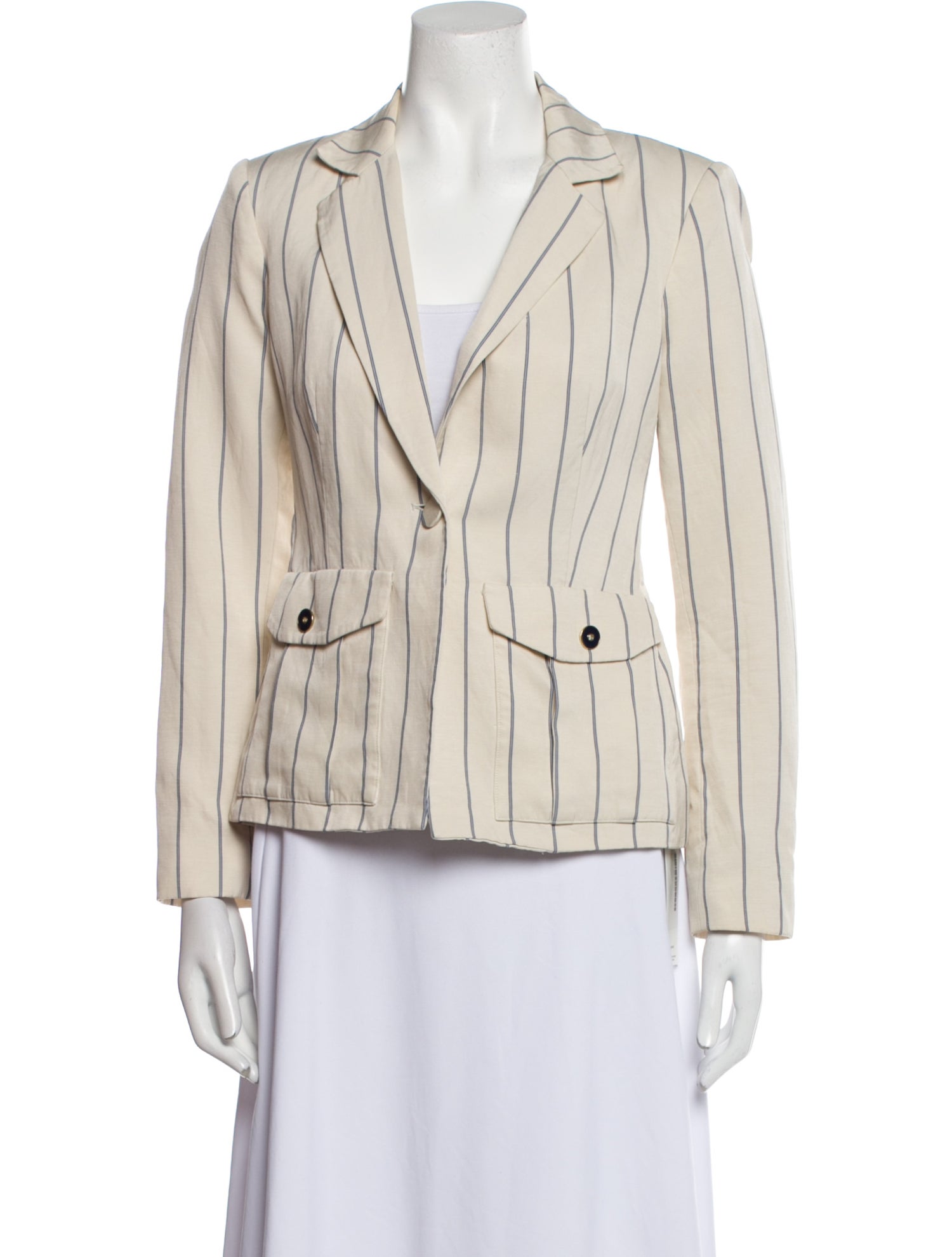 Alexis Striped Blazer w/ Tags - Neutrals Jackets, Clothing - WEX105761 ...