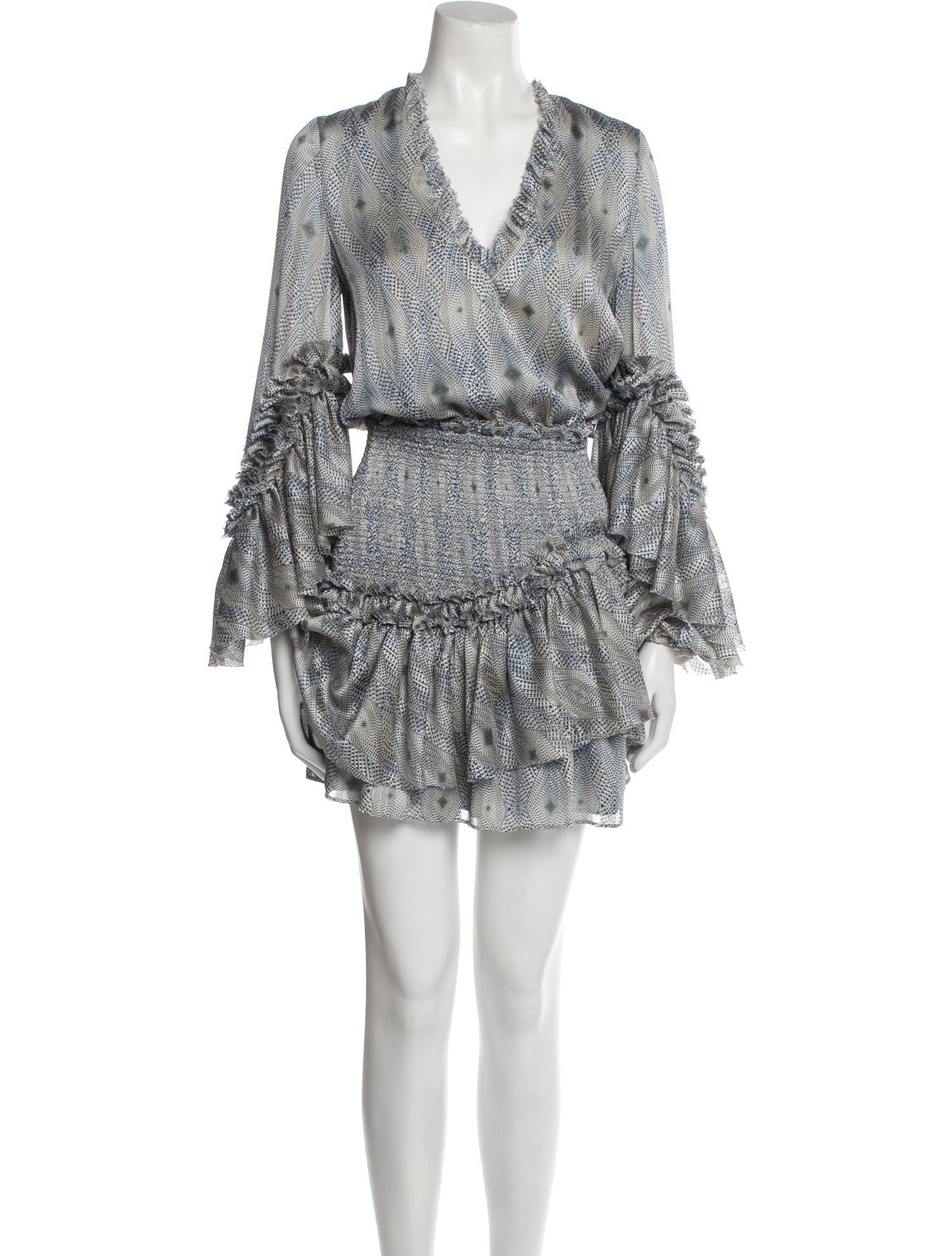 Alexis Printed Mini Dress - Neutrals Dresses, Clothing - WEX108900 ...