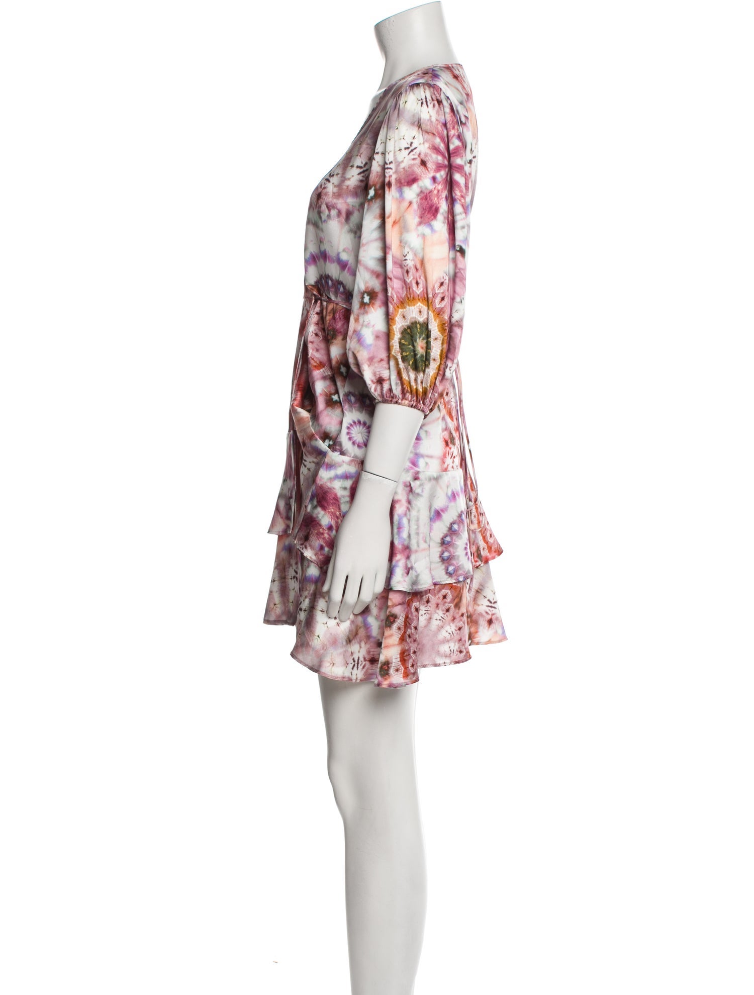 Alexis Floral Print Mini Dress - Purple Dresses, Clothing - WEX109754 ...