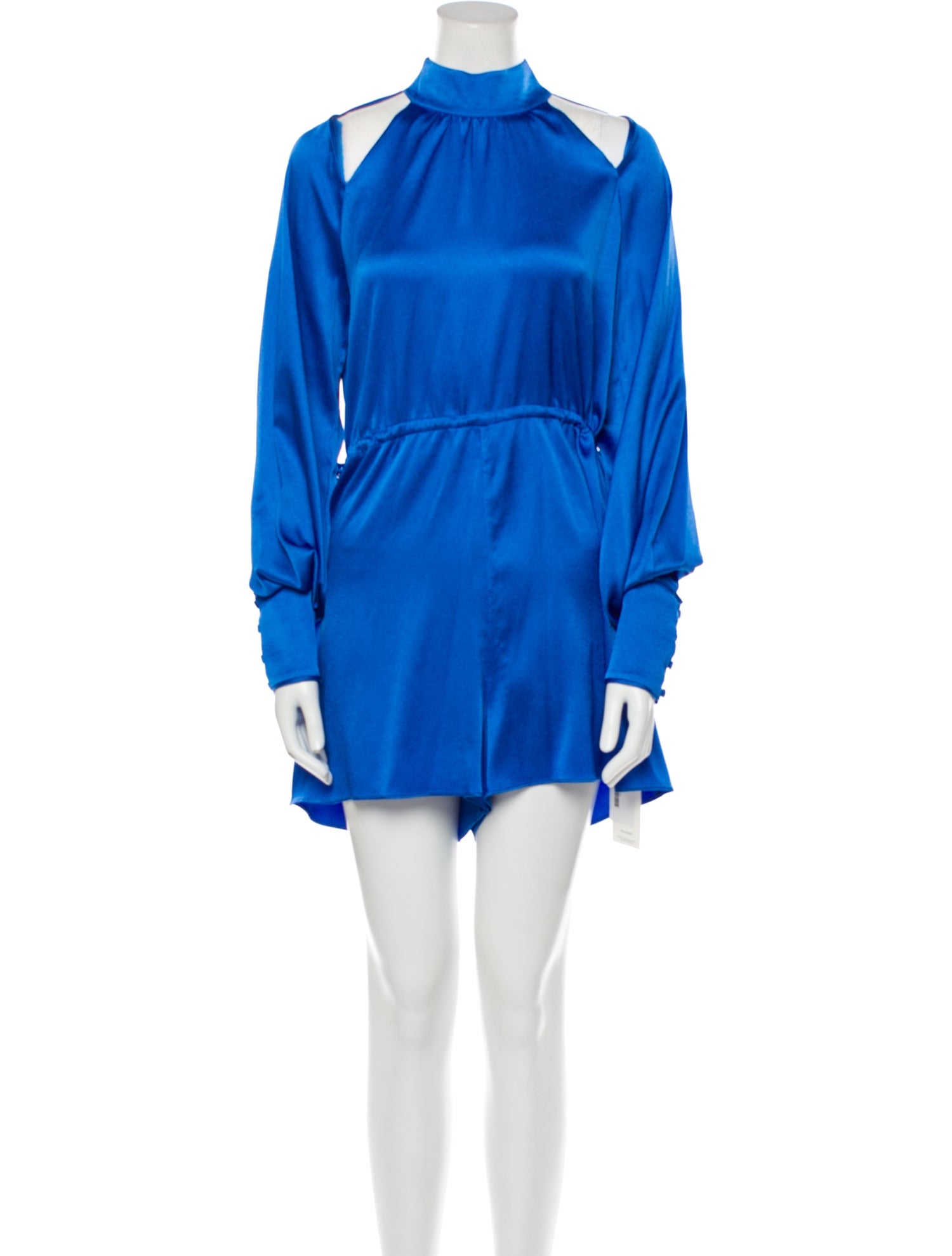 Alexis Mock Neck Romper - Blue, 29" Rise Jumpsuits and Rompers ...