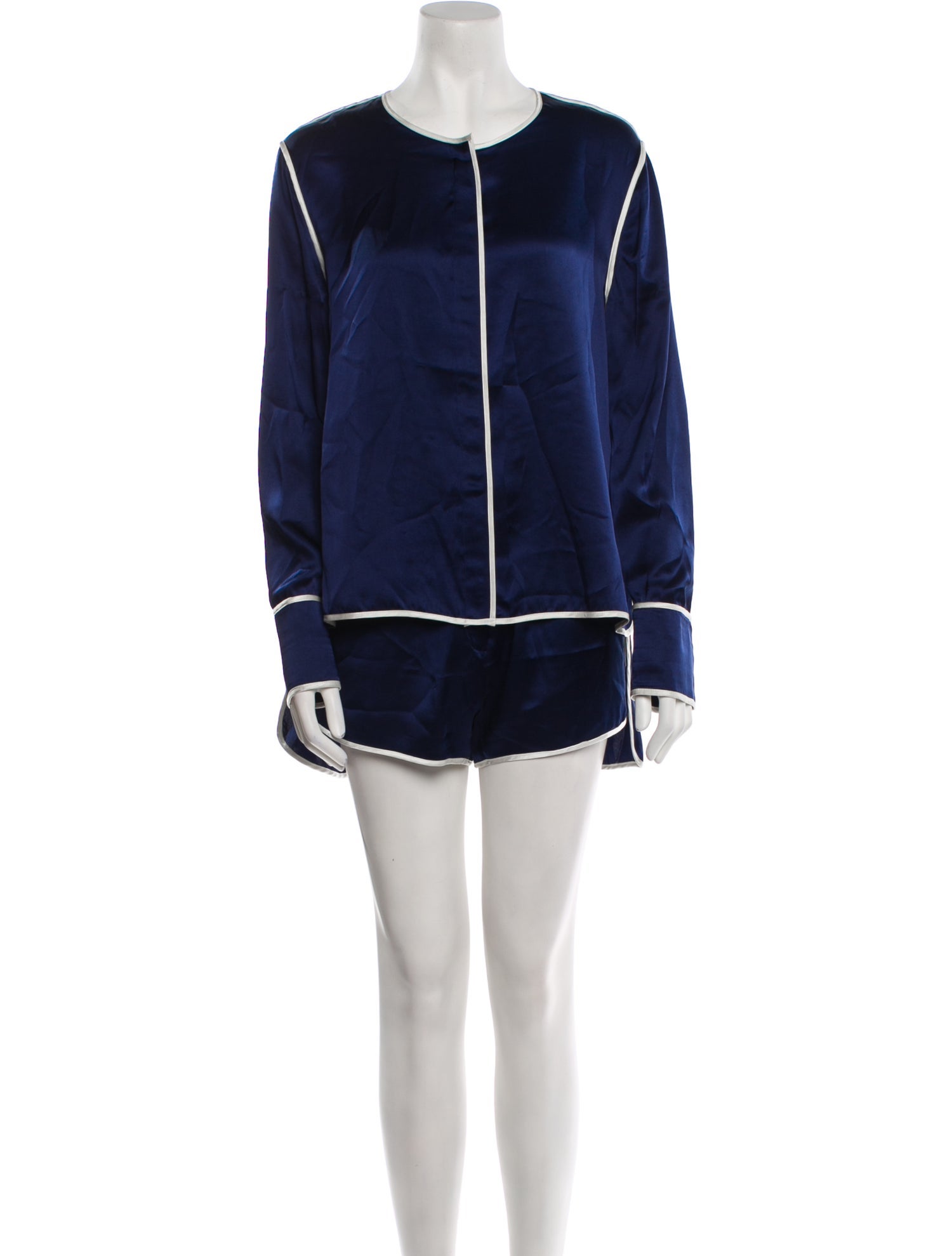 Alexis Silk Lounge Set - Blue Loungewear, Clothing - WEX111240 | The ...