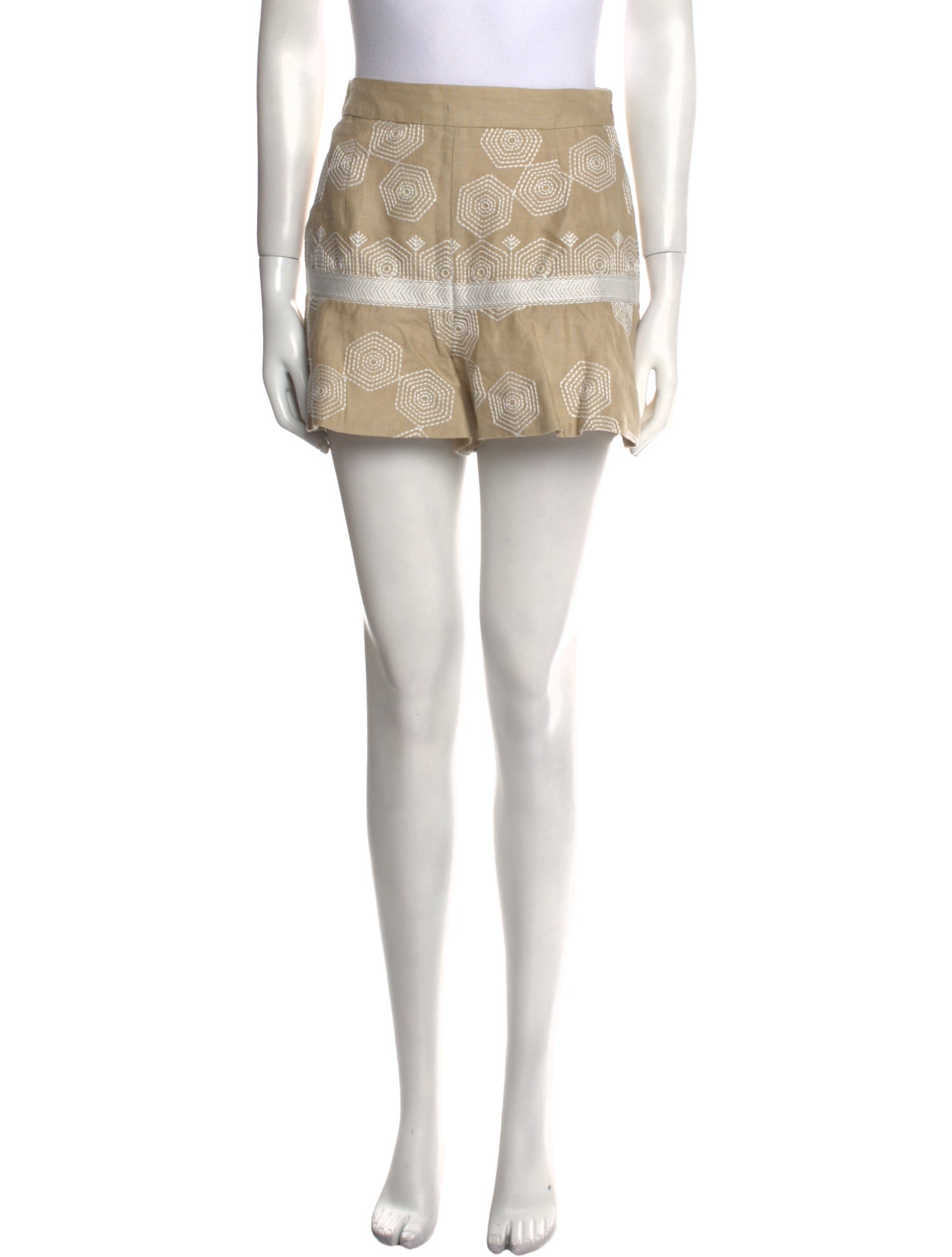 Alexis Printed Mini Shorts - Neutrals, 12.25" Rise Shorts, Clothing ...