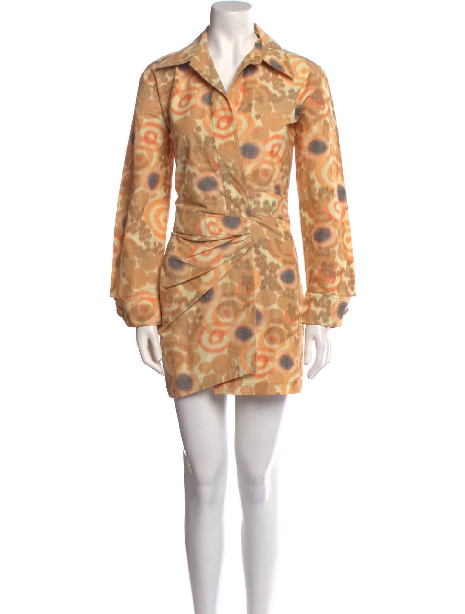Alexis Animal Print Mini Dress - Yellow Dresses, Clothing - WEX112171 ...