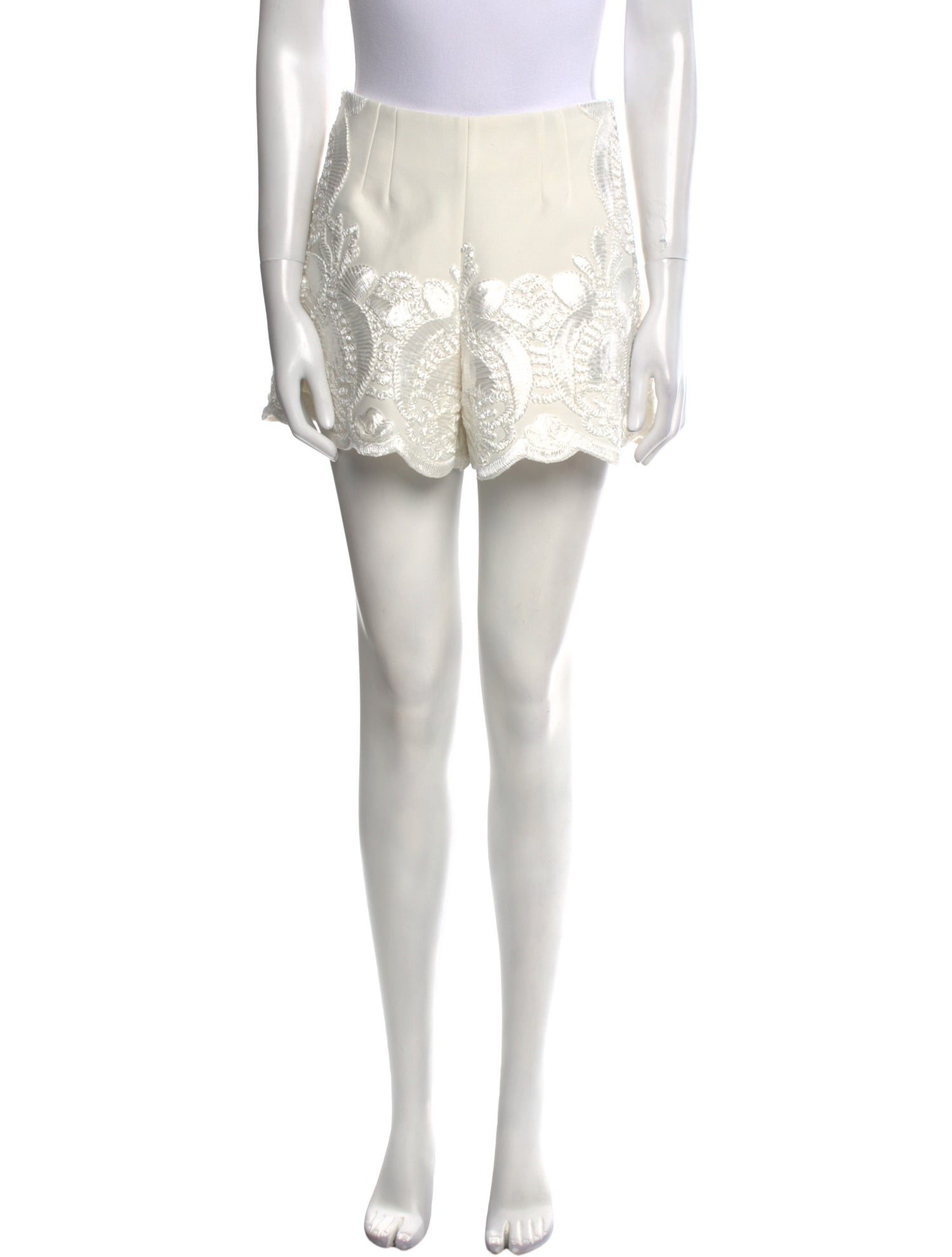 Alexis Mini Shorts - White, 13" Rise Shorts, Clothing - WEX114089 | The ...