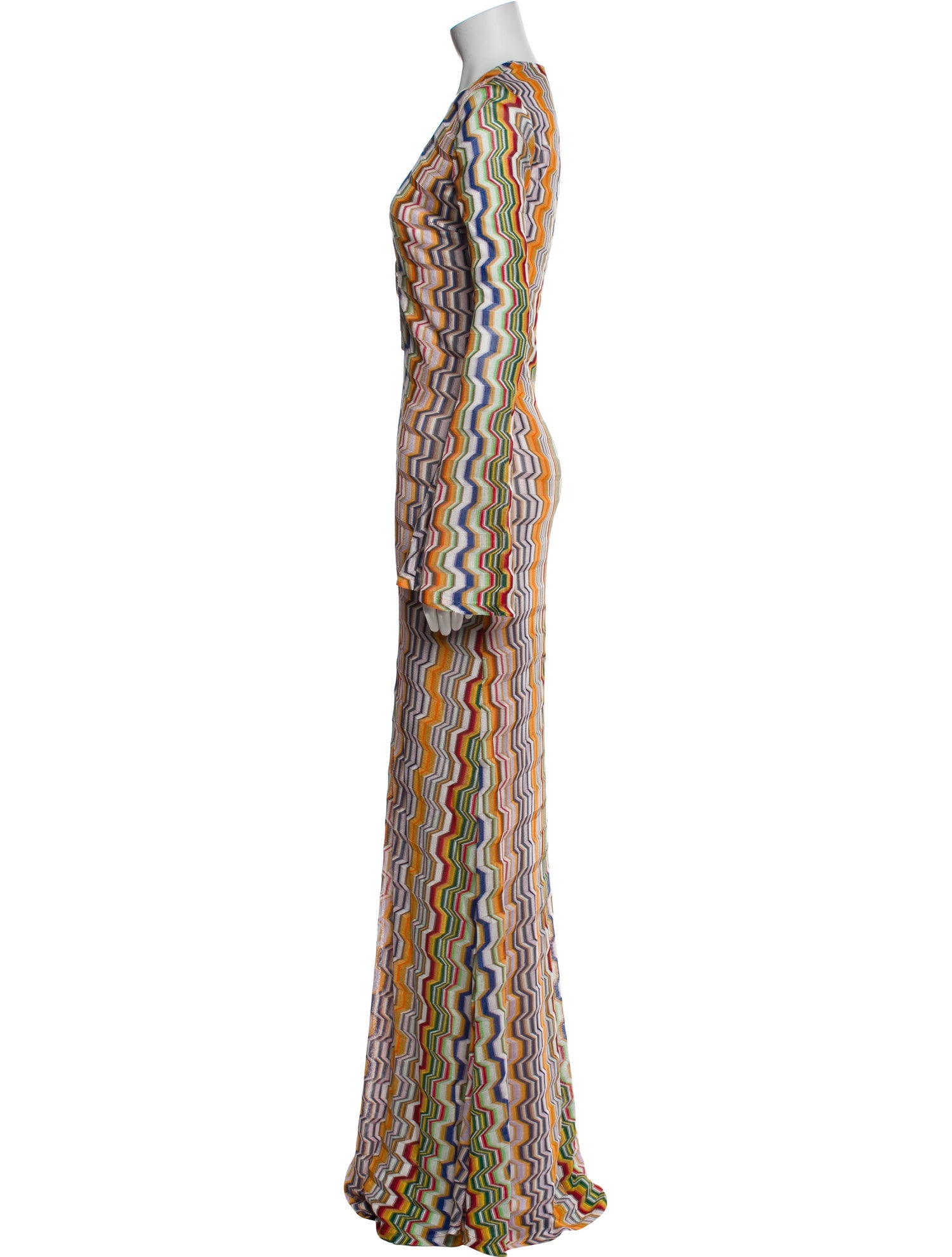 Alexis Printed Long Dress - Neutrals Dresses, Clothing - WEX117686 ...