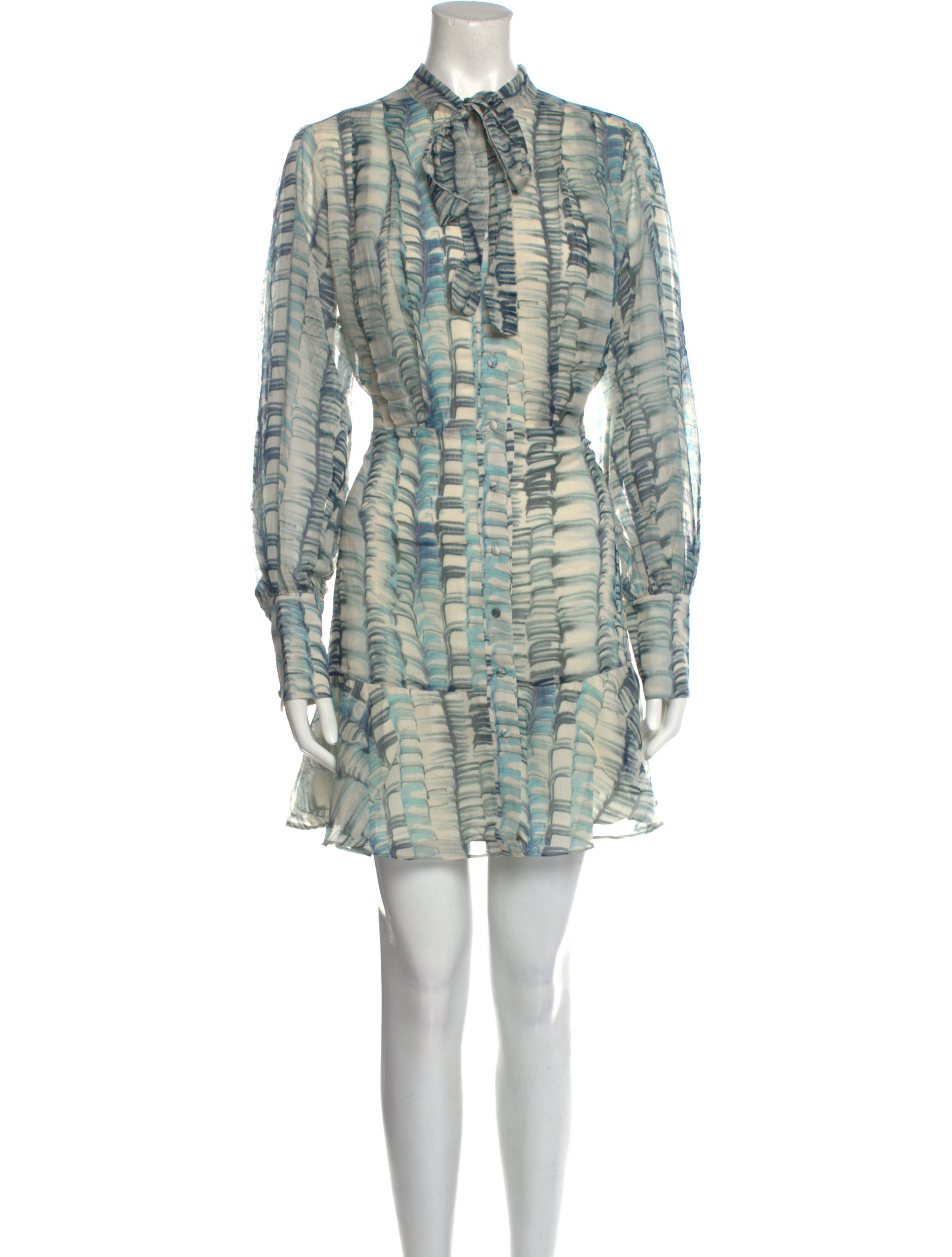 Alexis Printed Mini Dress w/ Tags - Blue Dresses, Clothing - WEX80162 ...