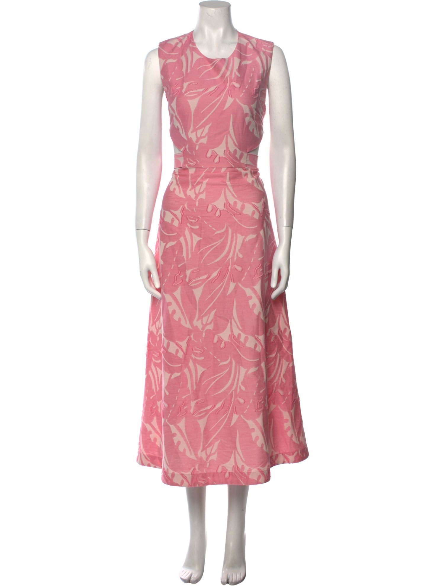 Alexis Floral Print Long Dress - Pink Dresses, Clothing - WEX87124 ...