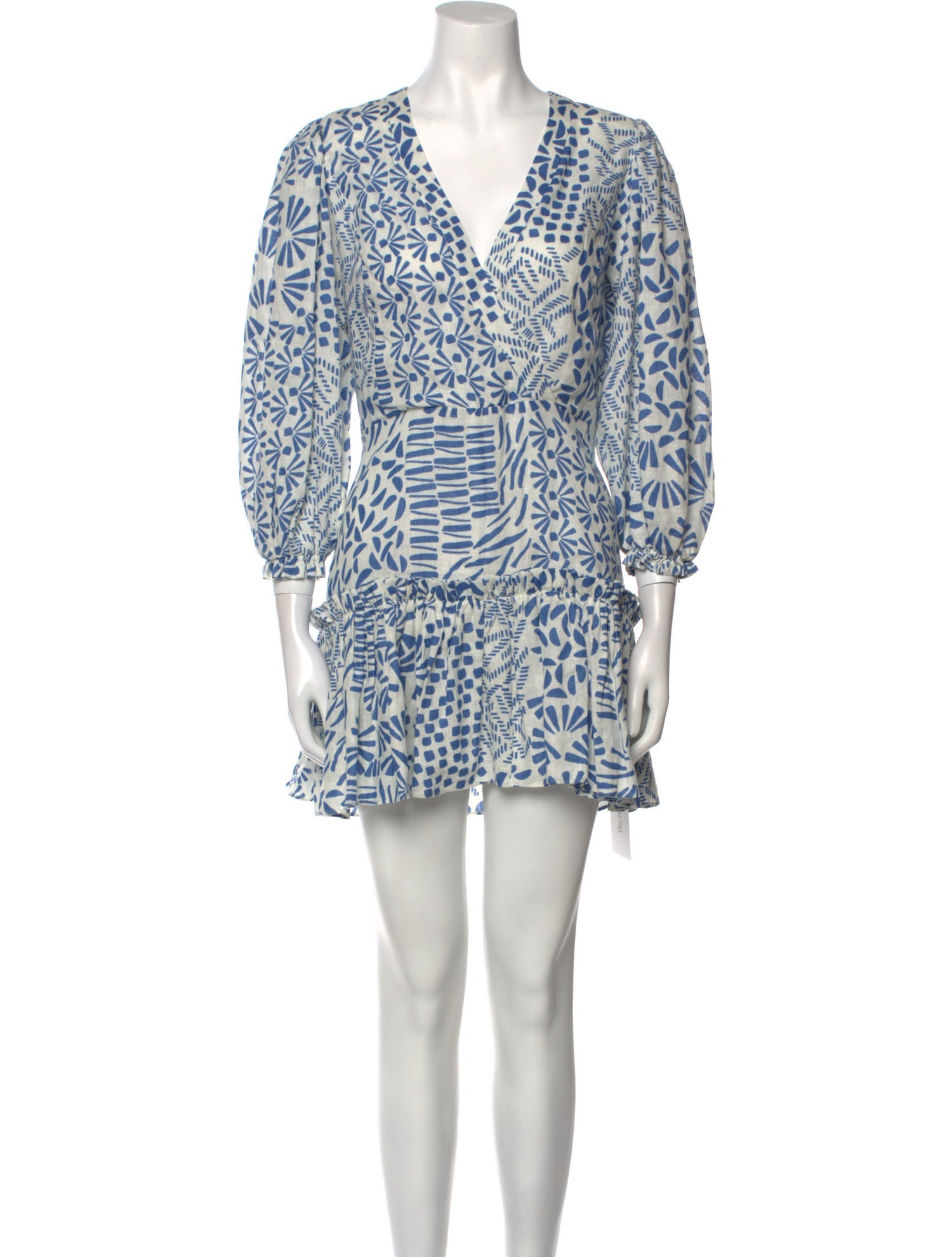 Alexis Printed Mini Dress - Blue Dresses, Clothing - WEX88692 | The ...