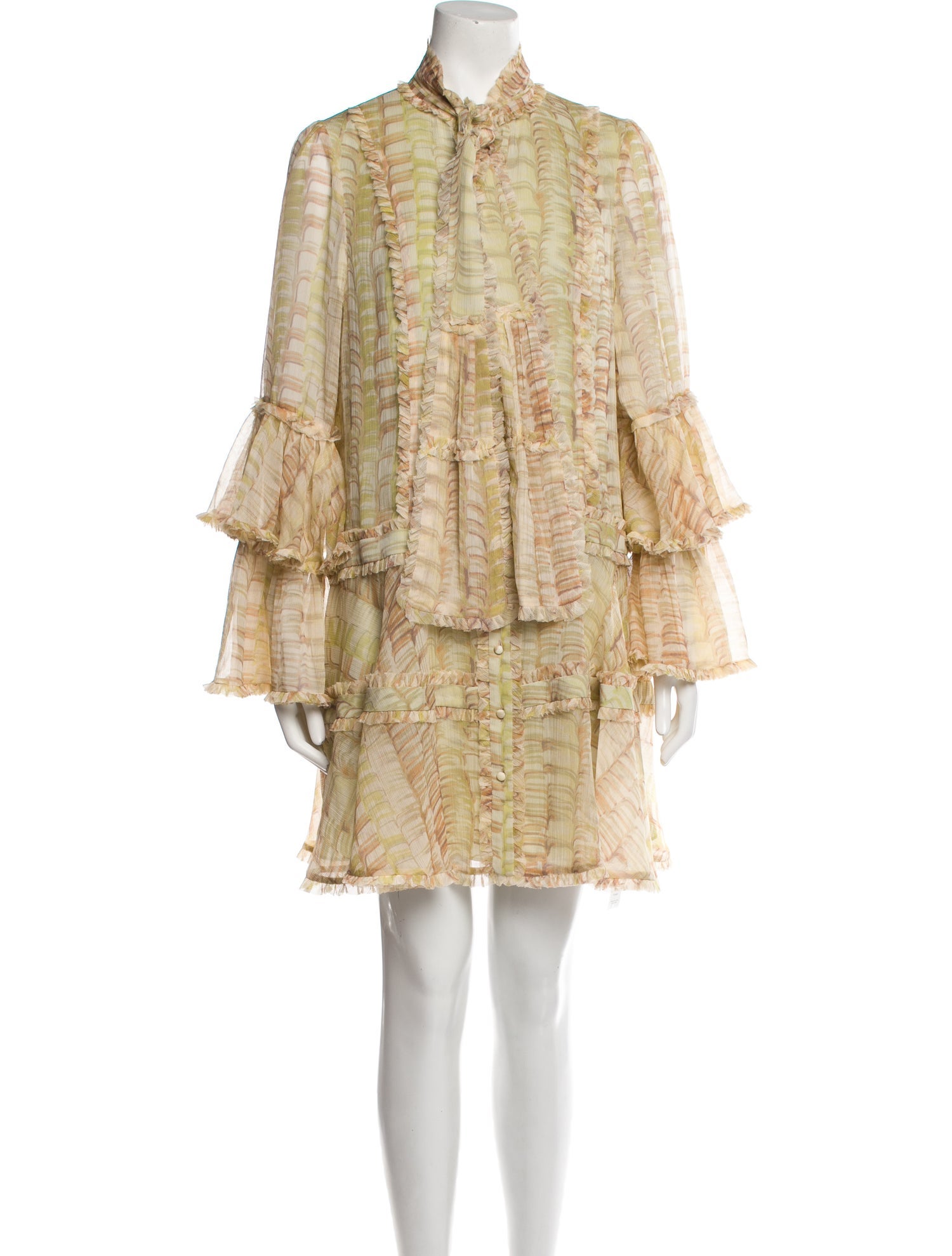 Alexis Printed Mini Dress - Neutrals Dresses, Clothing - WEX90650 | The ...