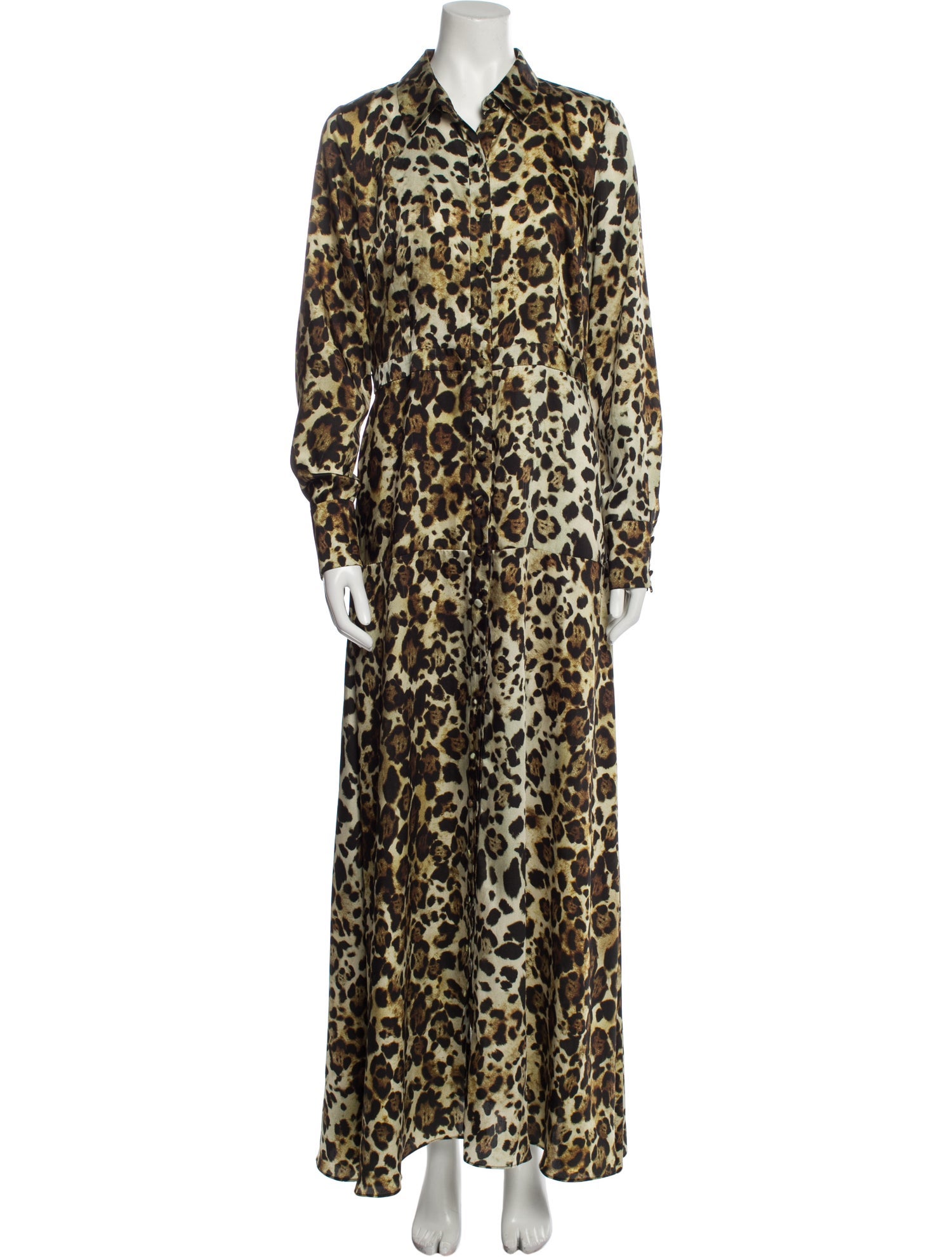 Alexis Animal Print Long Dress - Neutrals Dresses, Clothing - WEX94319 ...