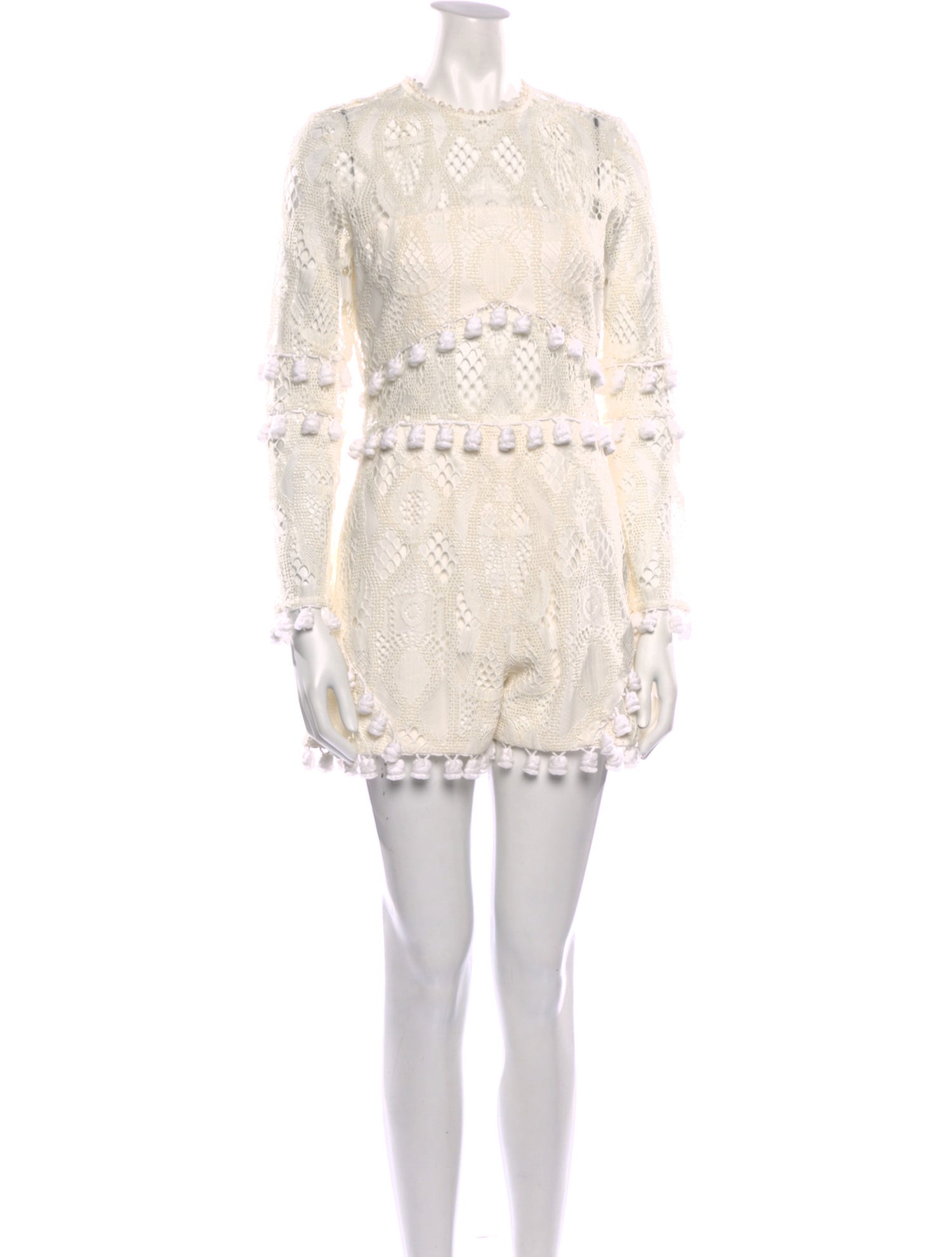 Alexis Crew Neck Romper - Neutrals, 16.25" Rise Jumpsuits and Rompers ...