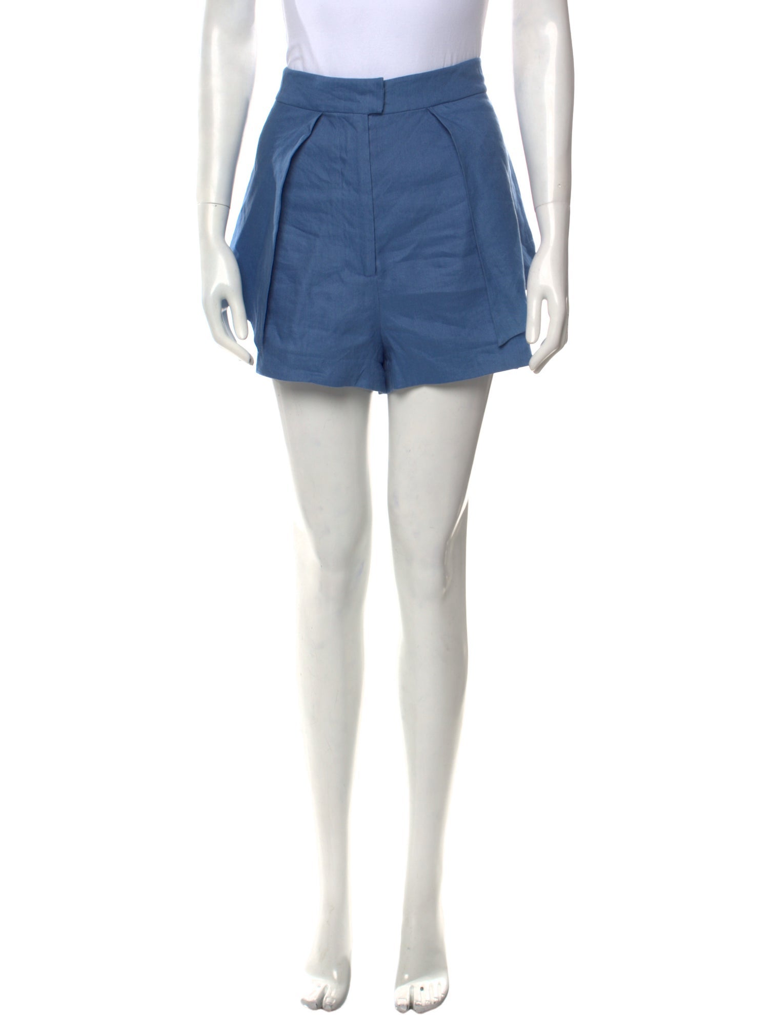 Alexis Mini Shorts - Blue, 13.25" Rise Shorts, Clothing - WEX95909 ...