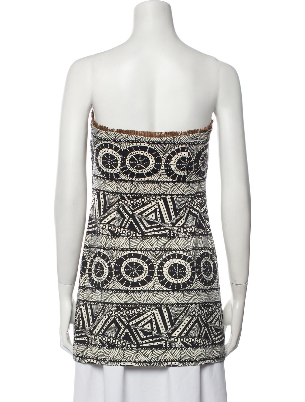 Alexis Printed Strapless Tunic - Neutrals Tops, Clothing - WEX96710 ...
