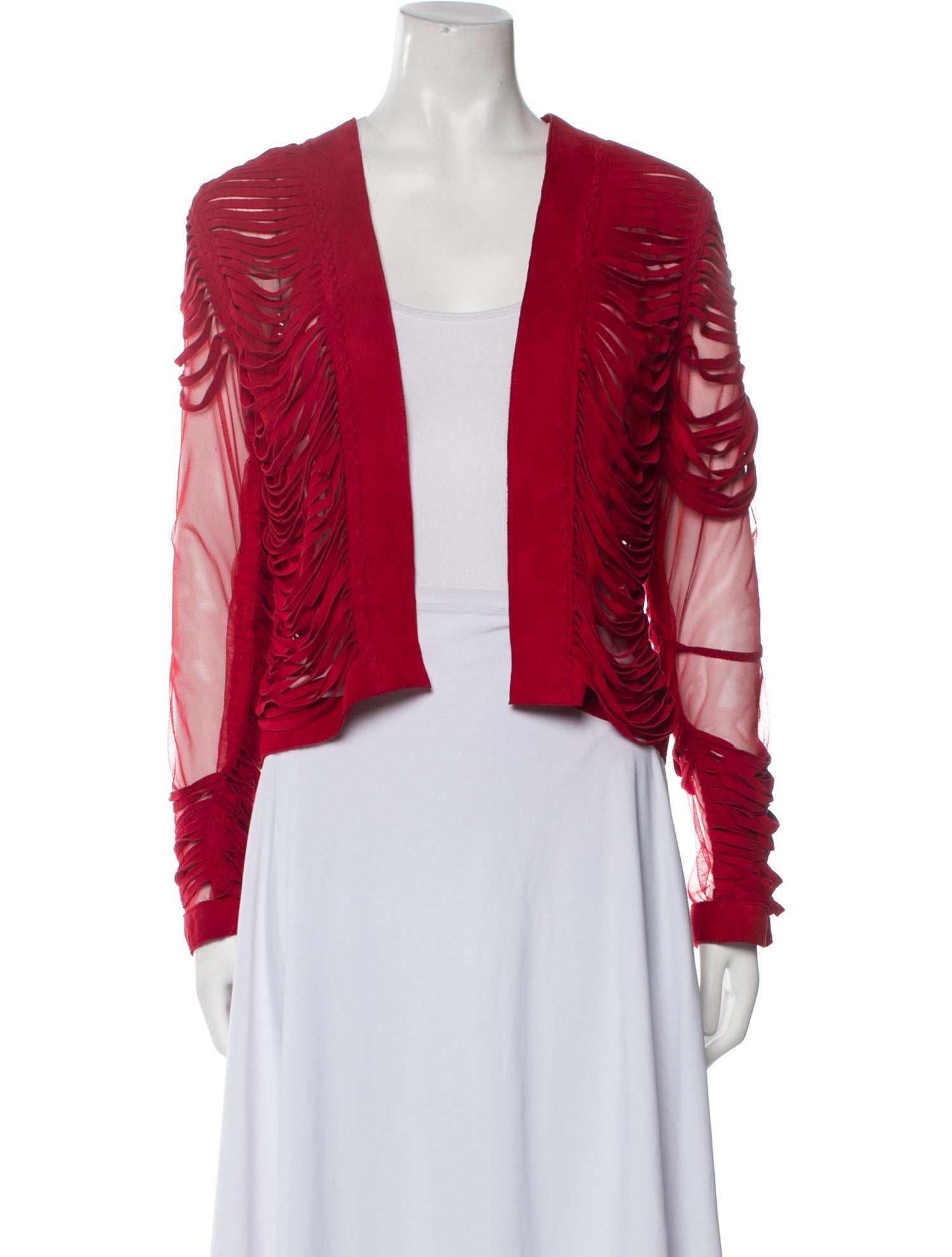 Alexis Leather Evening Jacket - Red Jackets, Clothing - WEX97447 | The ...