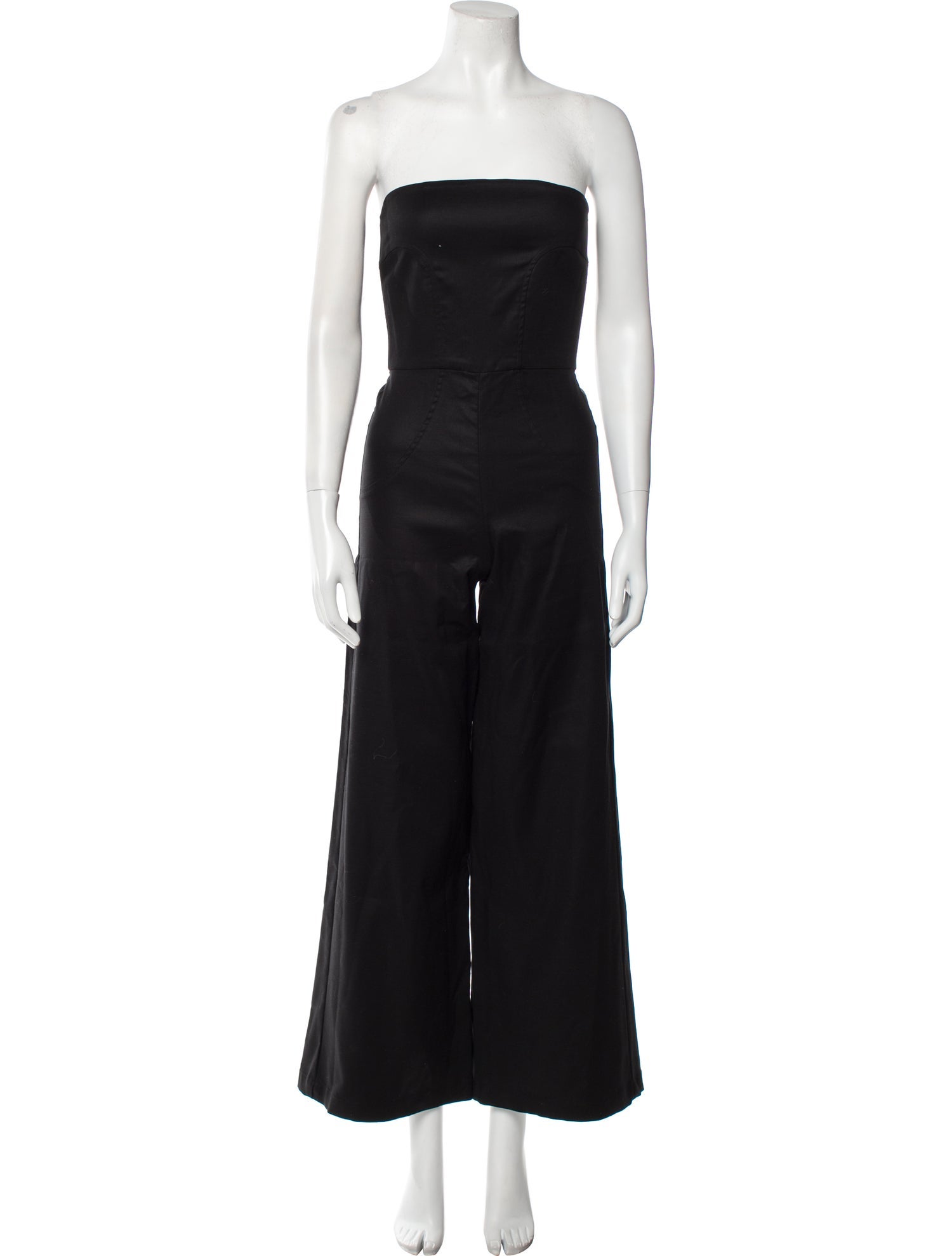Alexis Strapless Jumpsuit - Black, 11.5" Rise Jumpsuits and Rompers ...