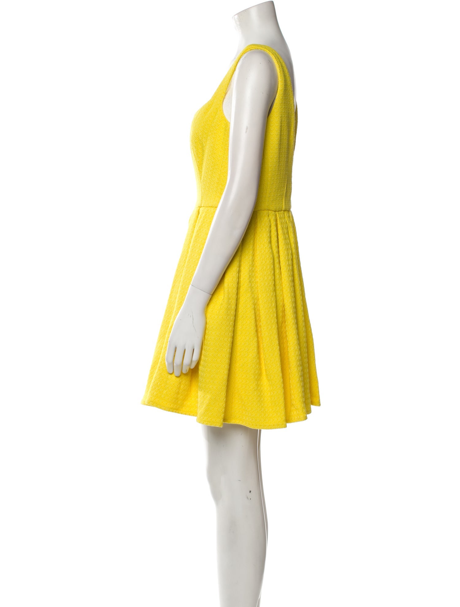 Alexis V-Neck Mini Dress - Yellow Dresses, Clothing - WEX99537 | The ...
