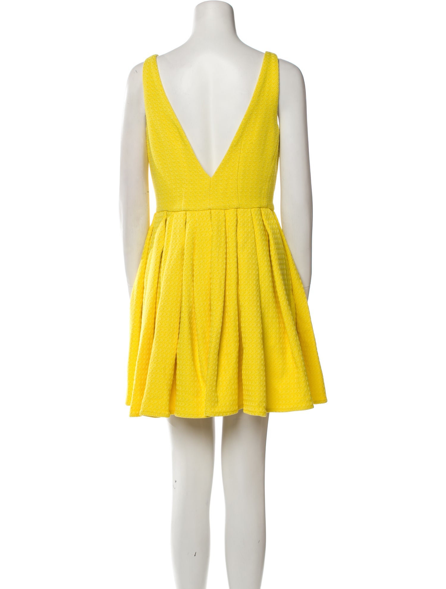 Alexis V-Neck Mini Dress - Yellow Dresses, Clothing - WEX99537 | The ...