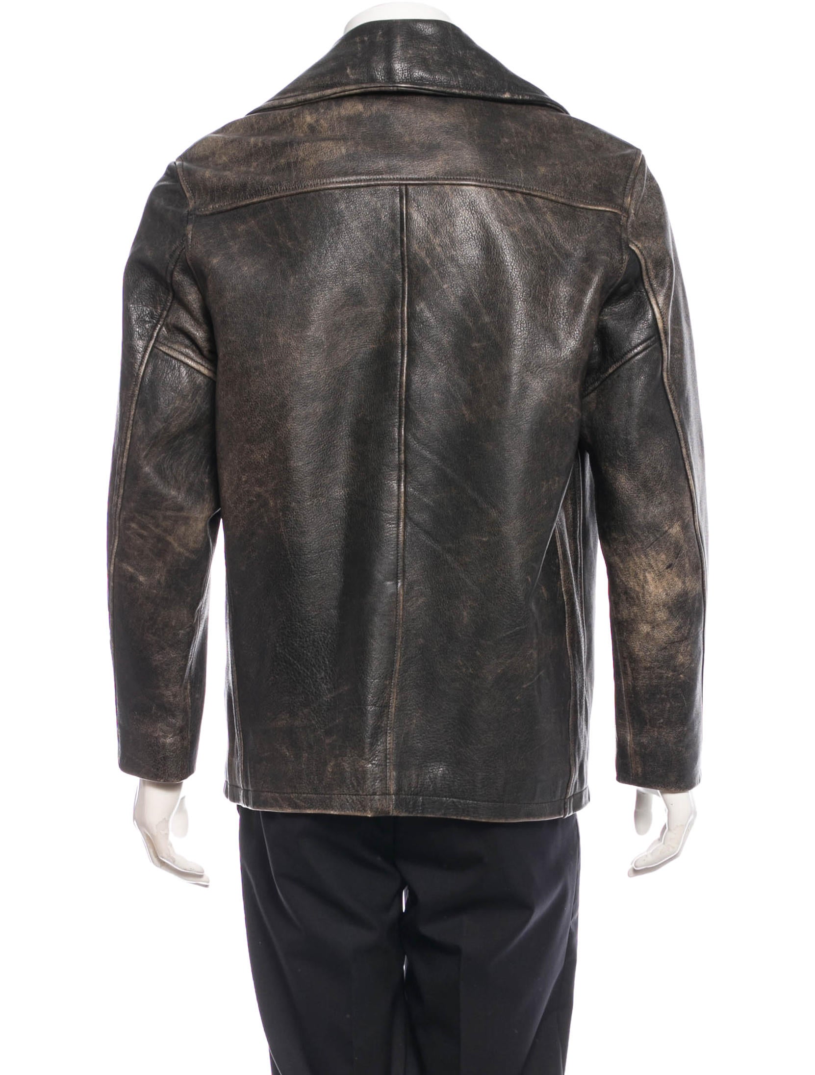 Frye Distressed Leather Jacket - Clothing - WF820407 | The RealReal
