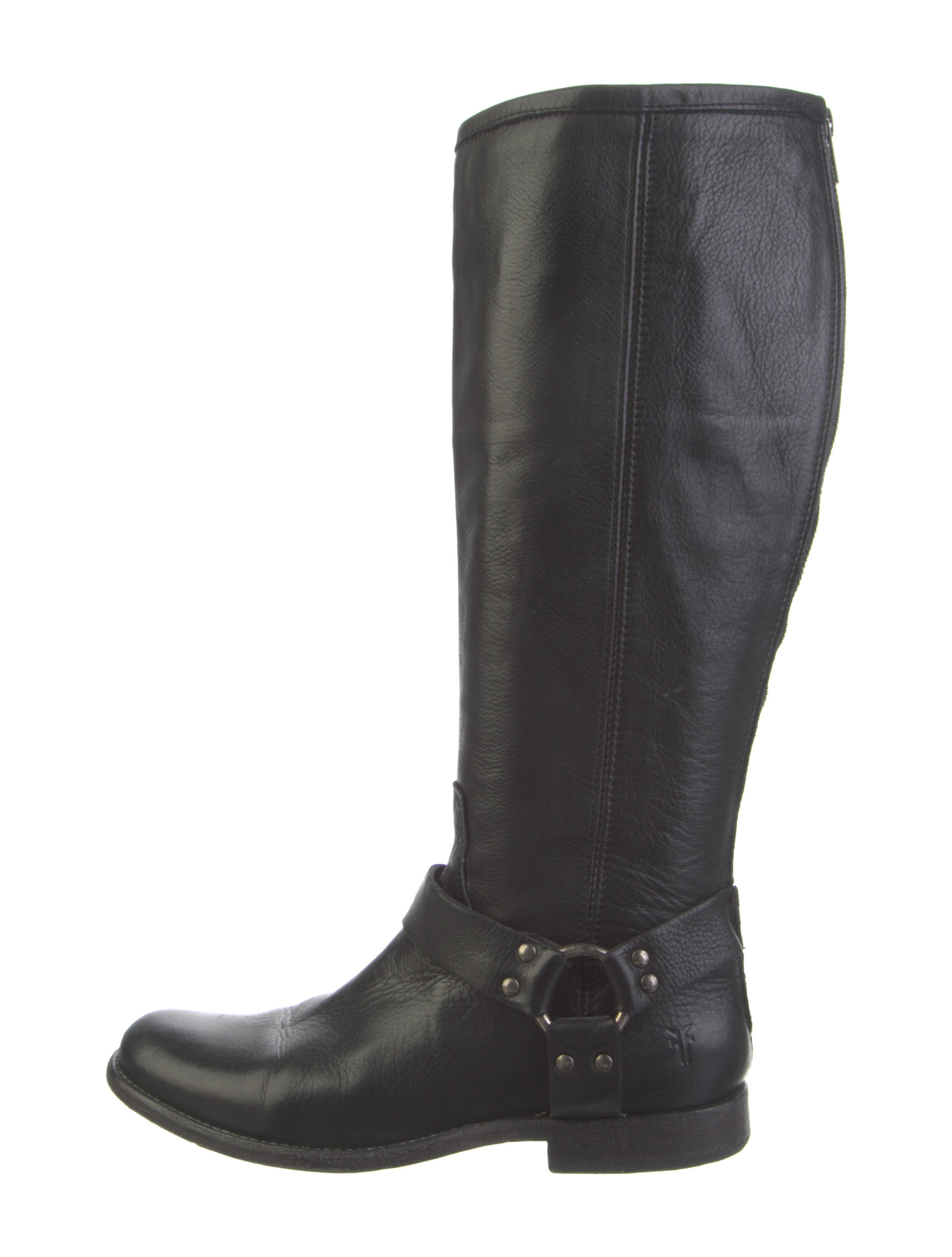 Frye Leather Riding Boots - Black Boots, Shoes - WF835889 | The RealReal