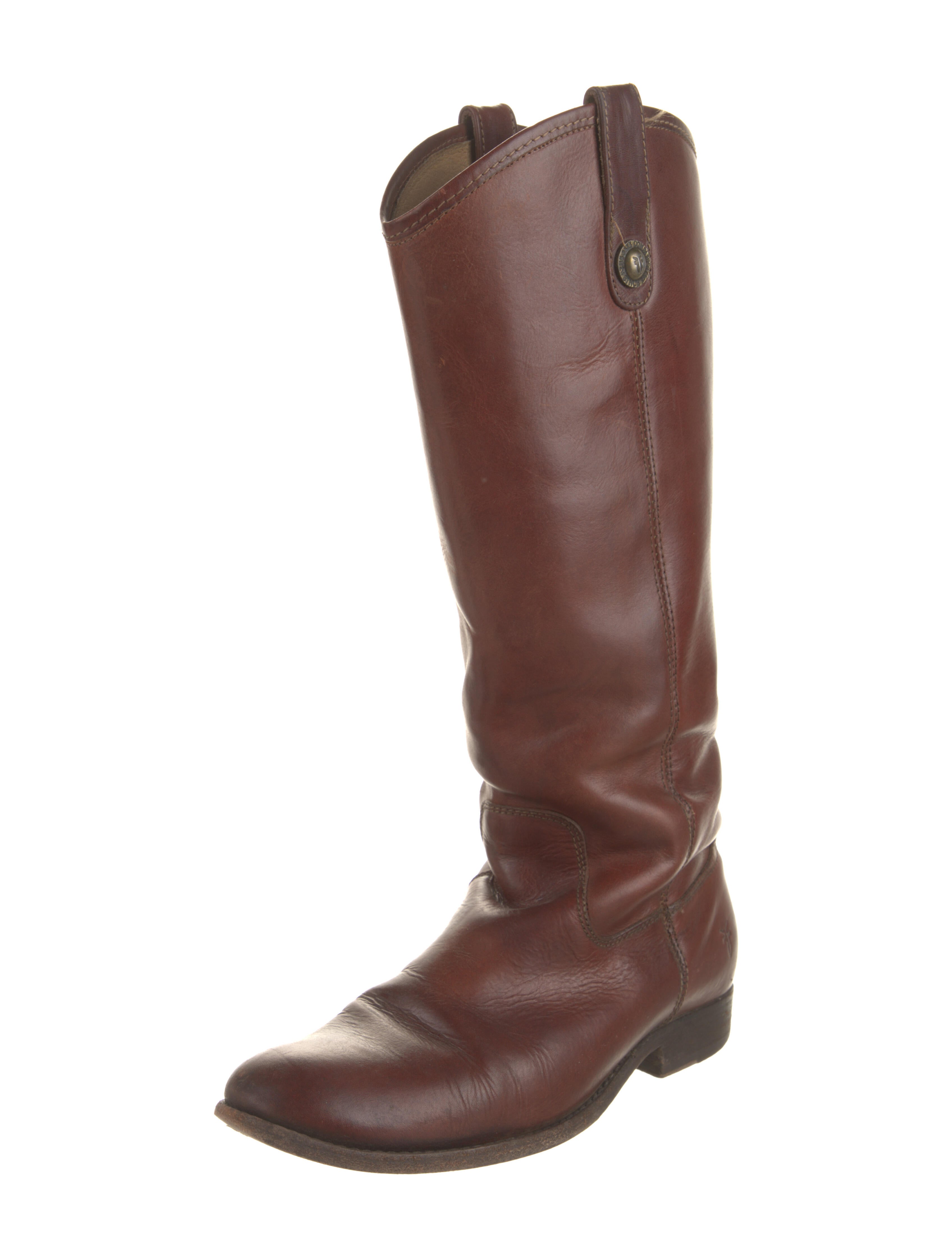 Frye Leather Cowboy Boots - Brown Boots, Shoes - WF820587 | The RealReal