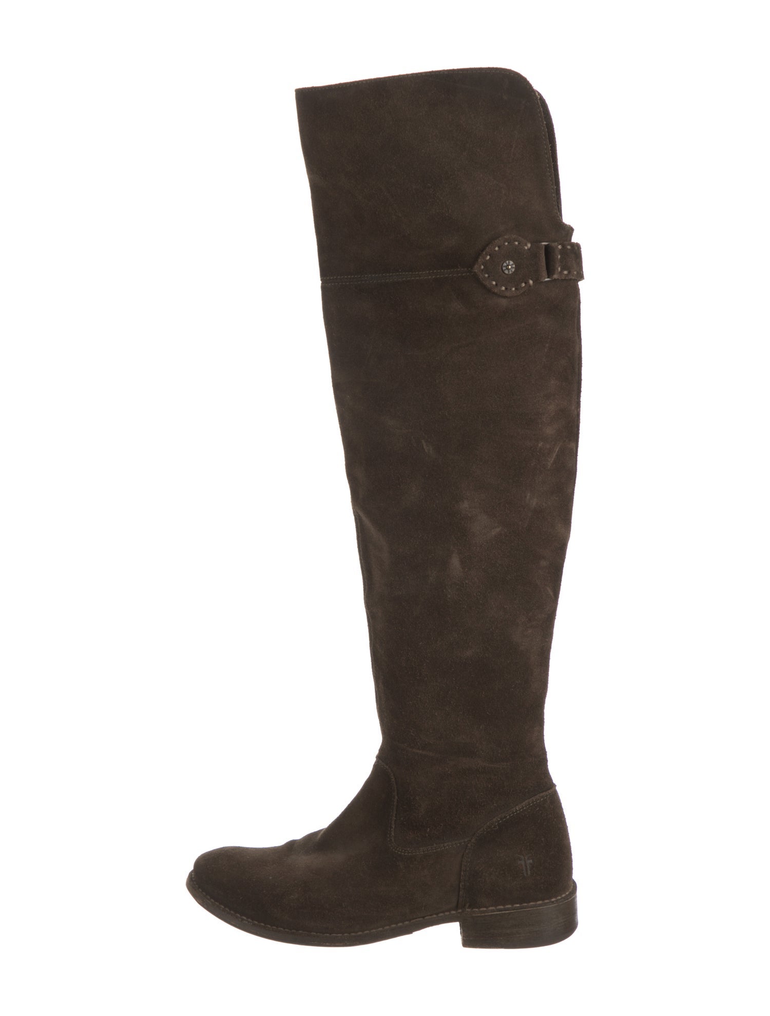 Marc by Marc Jacobs Suede Riding Boots - Brown Boots, Shoes - WMA84555 ...