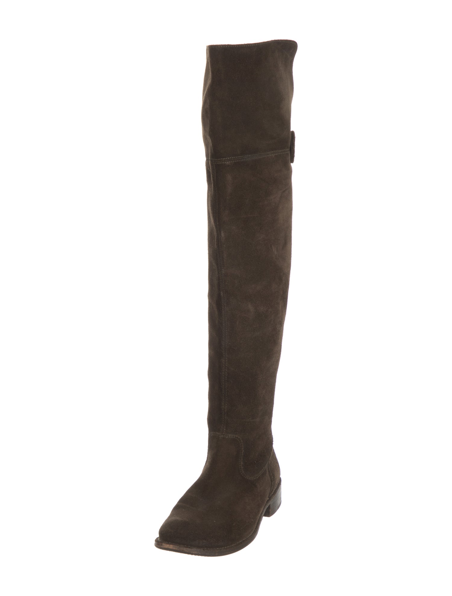 Marc by Marc Jacobs Suede Riding Boots - Brown Boots, Shoes - WMA84555 ...