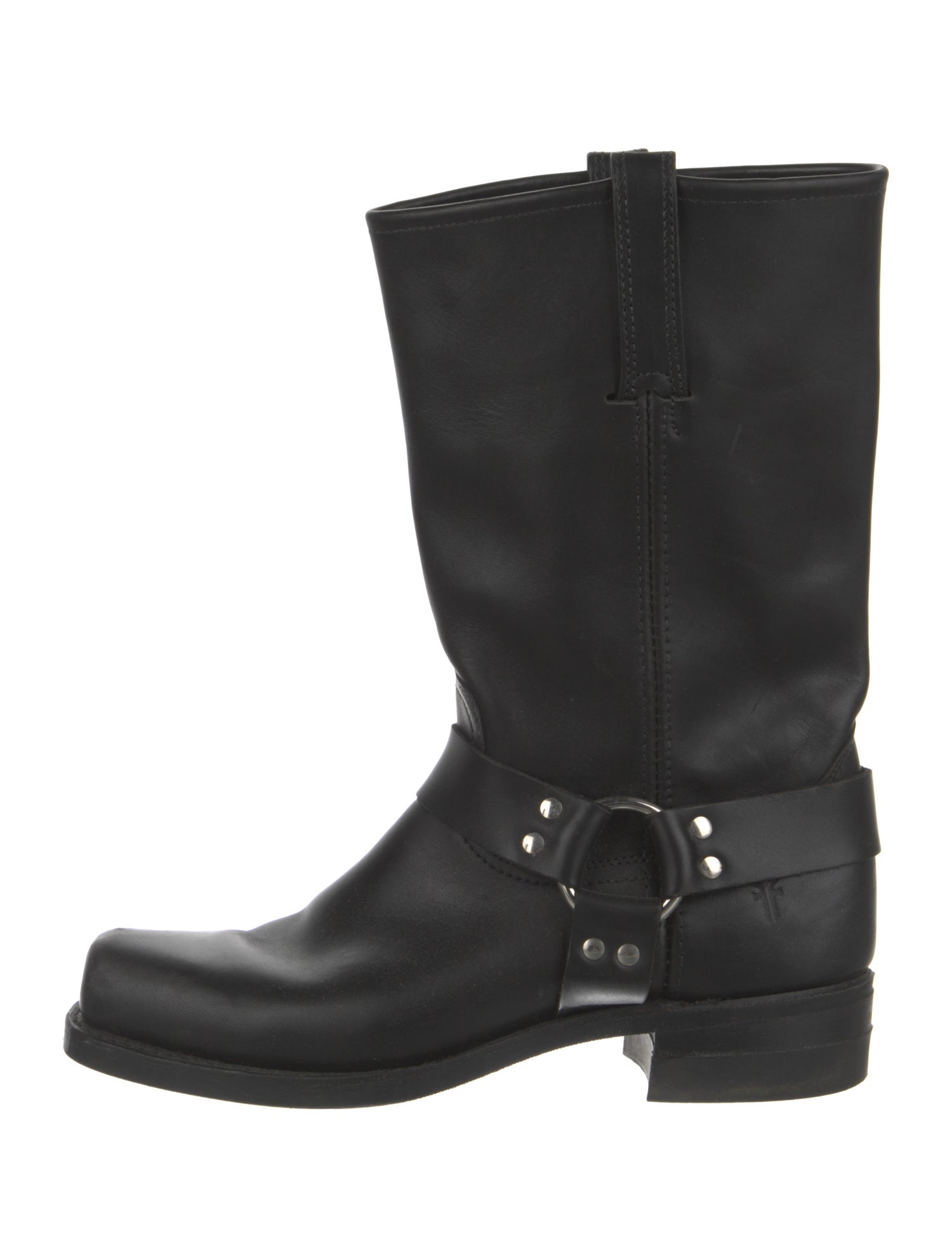 Frye Leather Moto Boots - Black Boots, Shoes - WF849760 | The RealReal