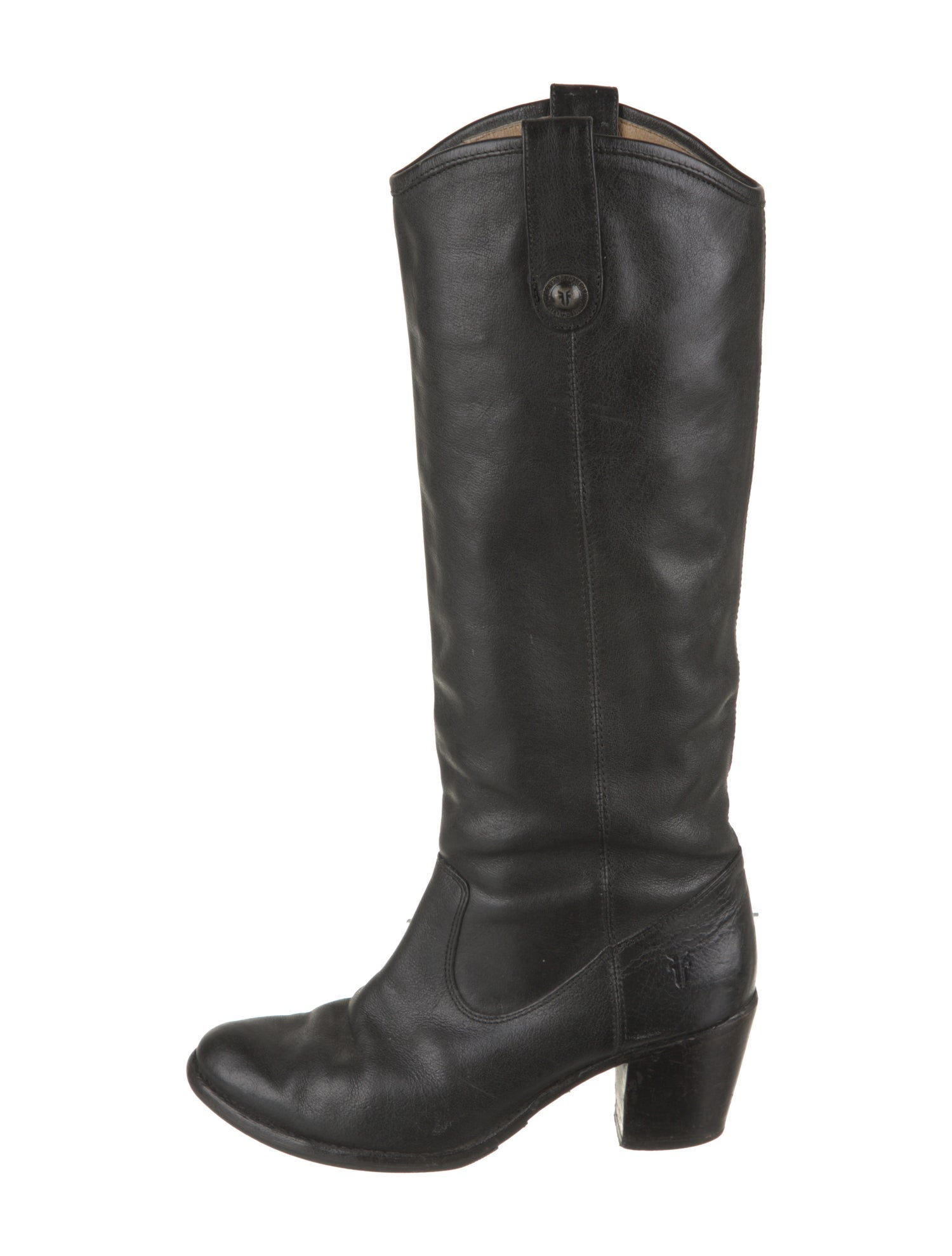 Frye Leather Riding Boots - Black Boots, Shoes - WF849941 | The RealReal