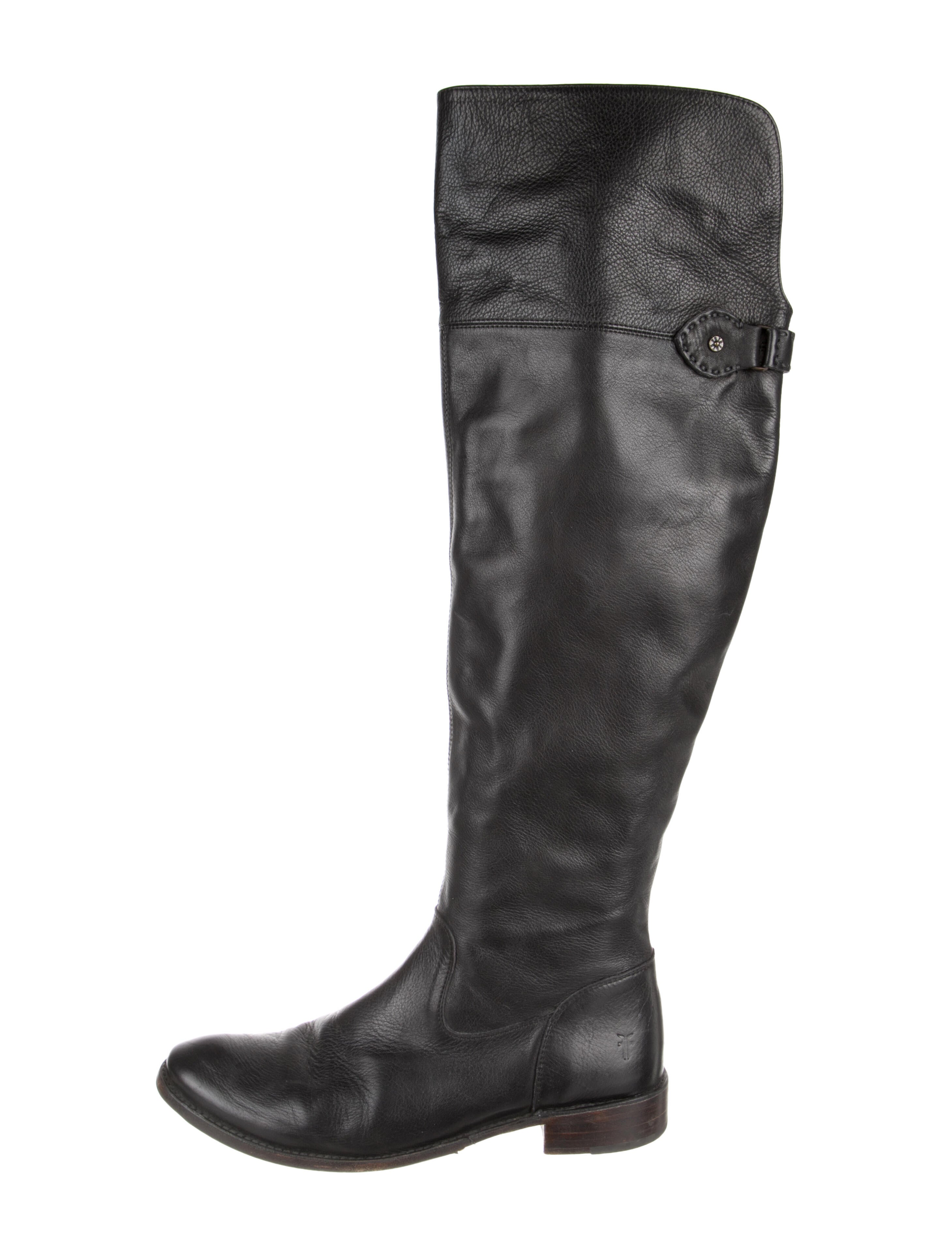Frye Leather Riding Boots - Black Boots, Shoes - WF850432 | The RealReal