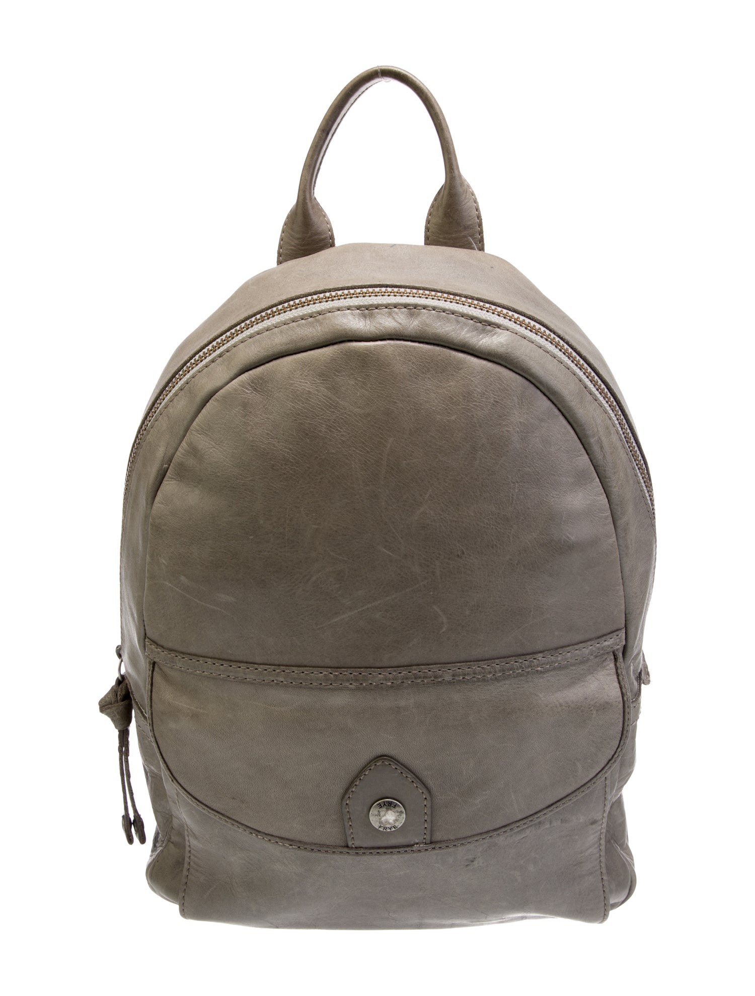 Frye Leather Backpack - Grey Backpacks, Handbags - WF852457 | The RealReal