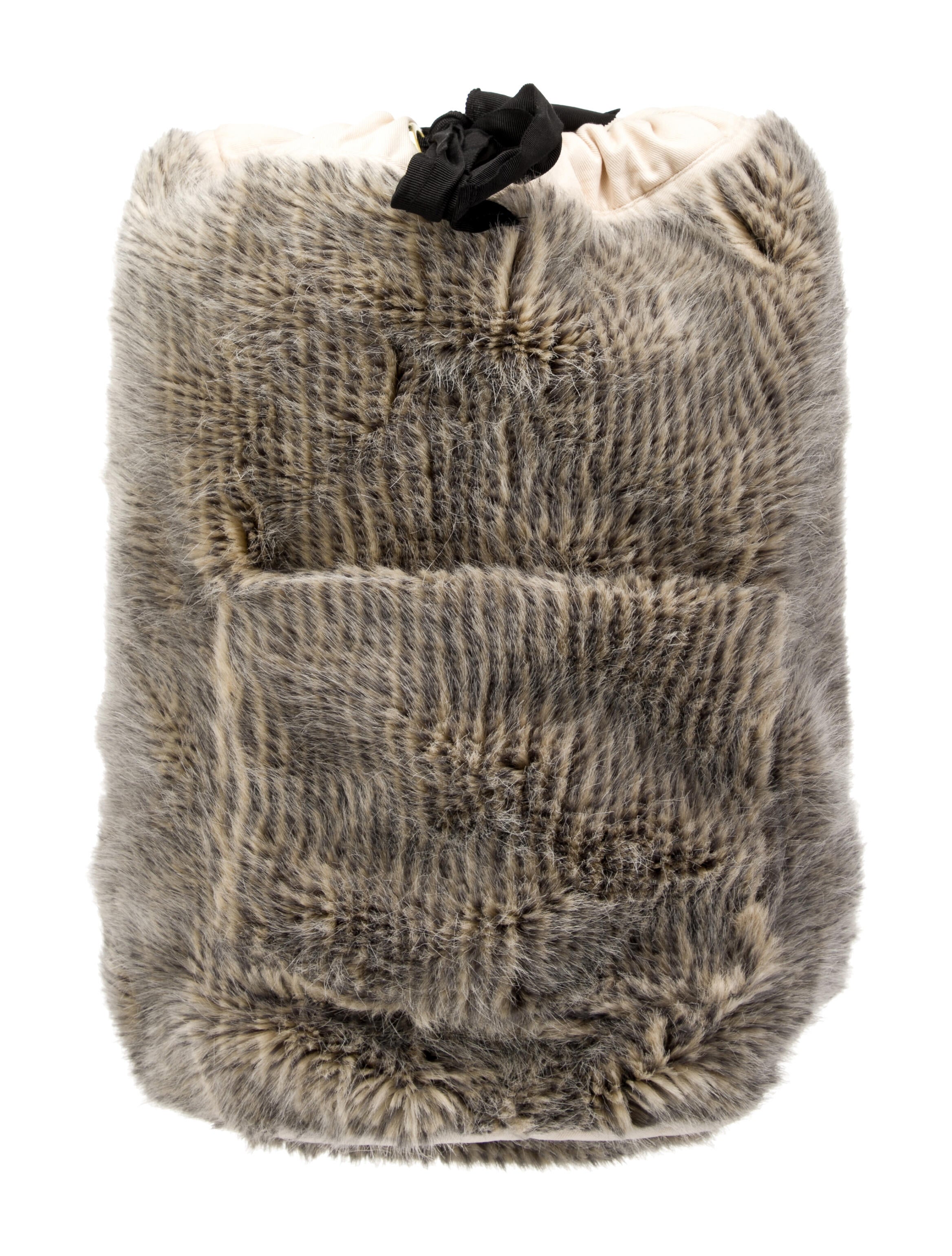 Giada Forte Faux Fur Backpack - Neutrals Backpacks, Handbags - WF924809 ...