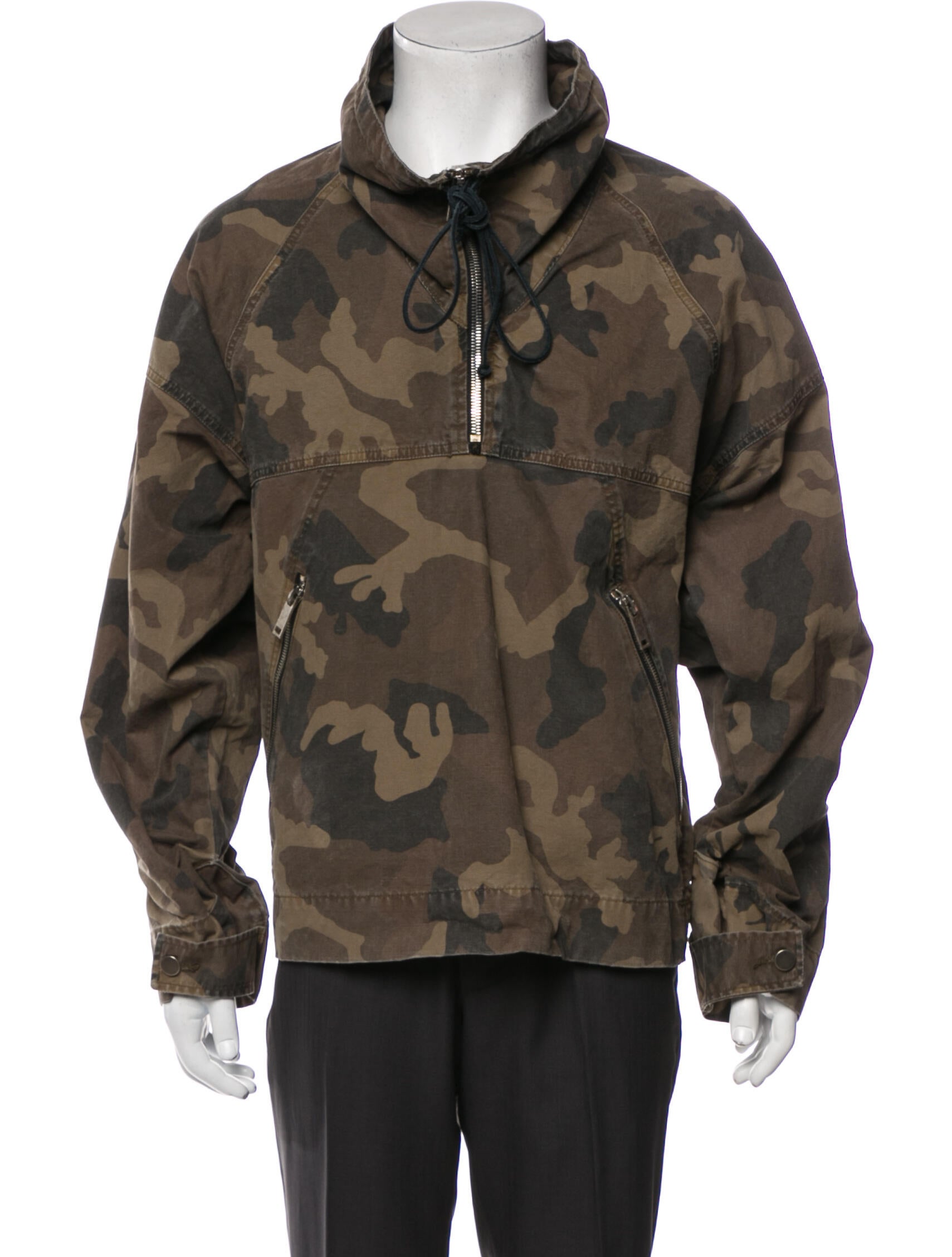 424 on Fairfax Camouflage Print Jacket - Green Outerwear, Clothing ...
