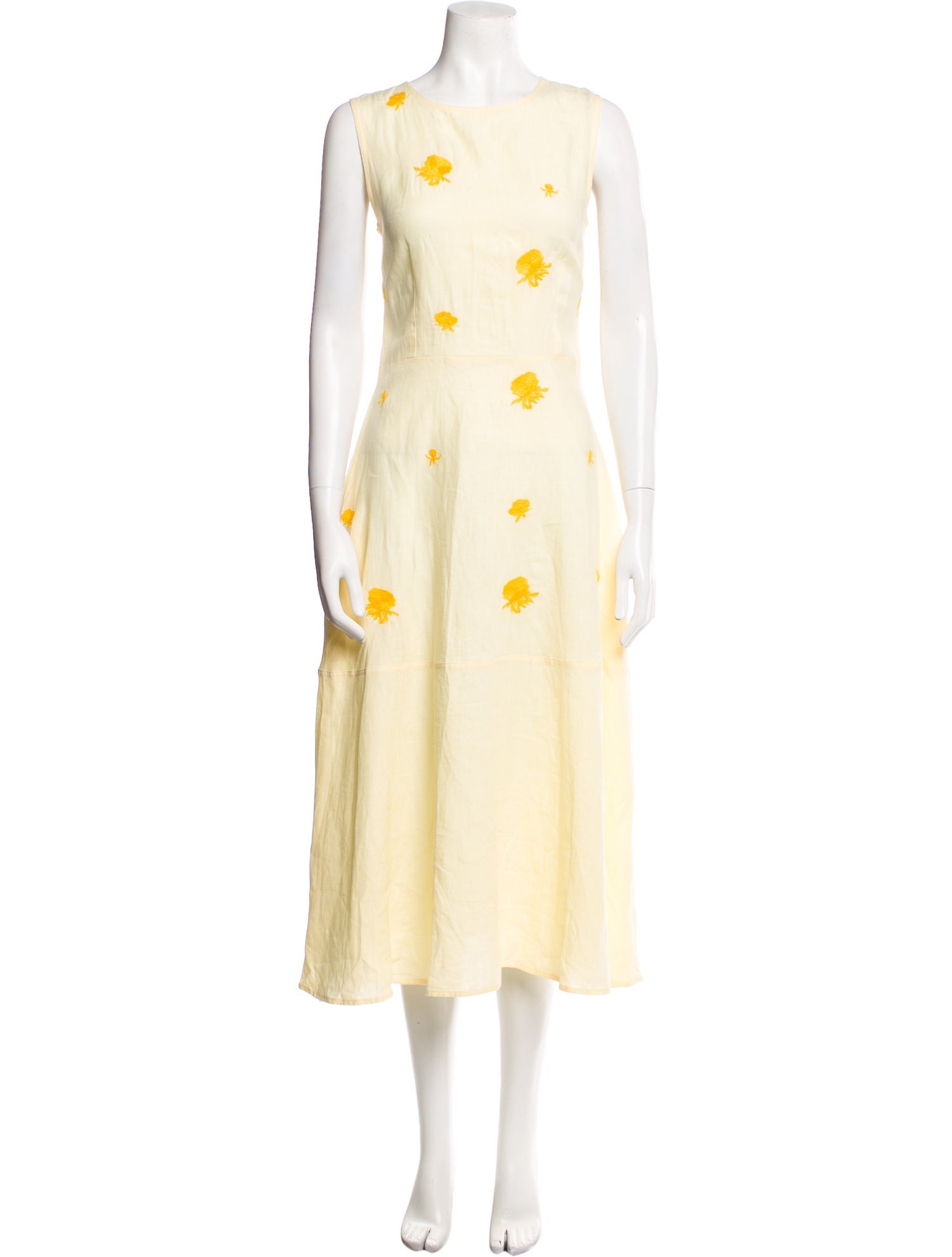 FANM MON Linen Long Dress w/ Tags - Yellow Dresses, Clothing ...