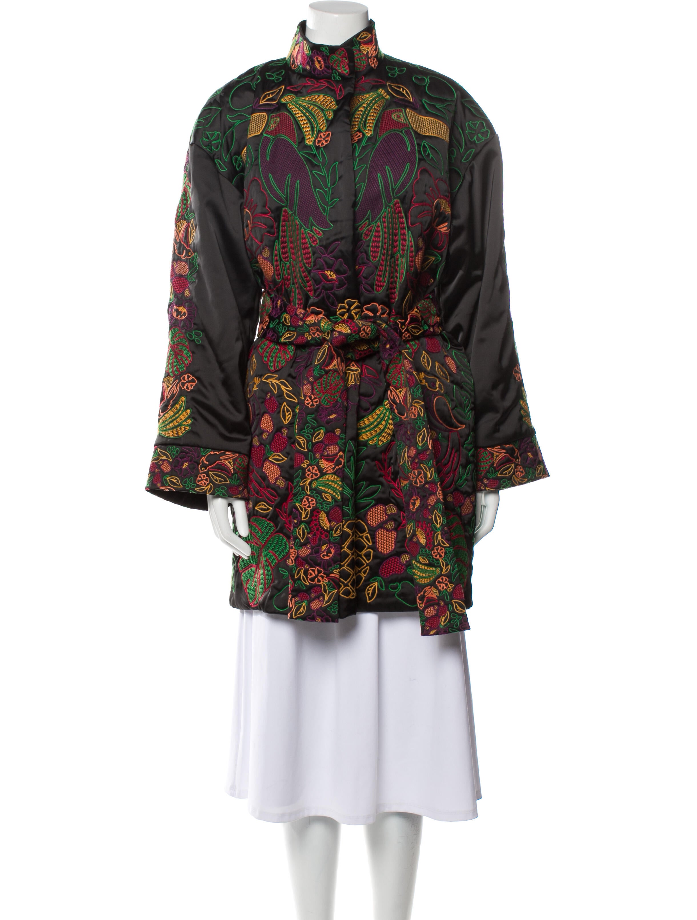 Farm Rio Printed Parka - Coats, Clothing - WFARM25695 | The RealReal