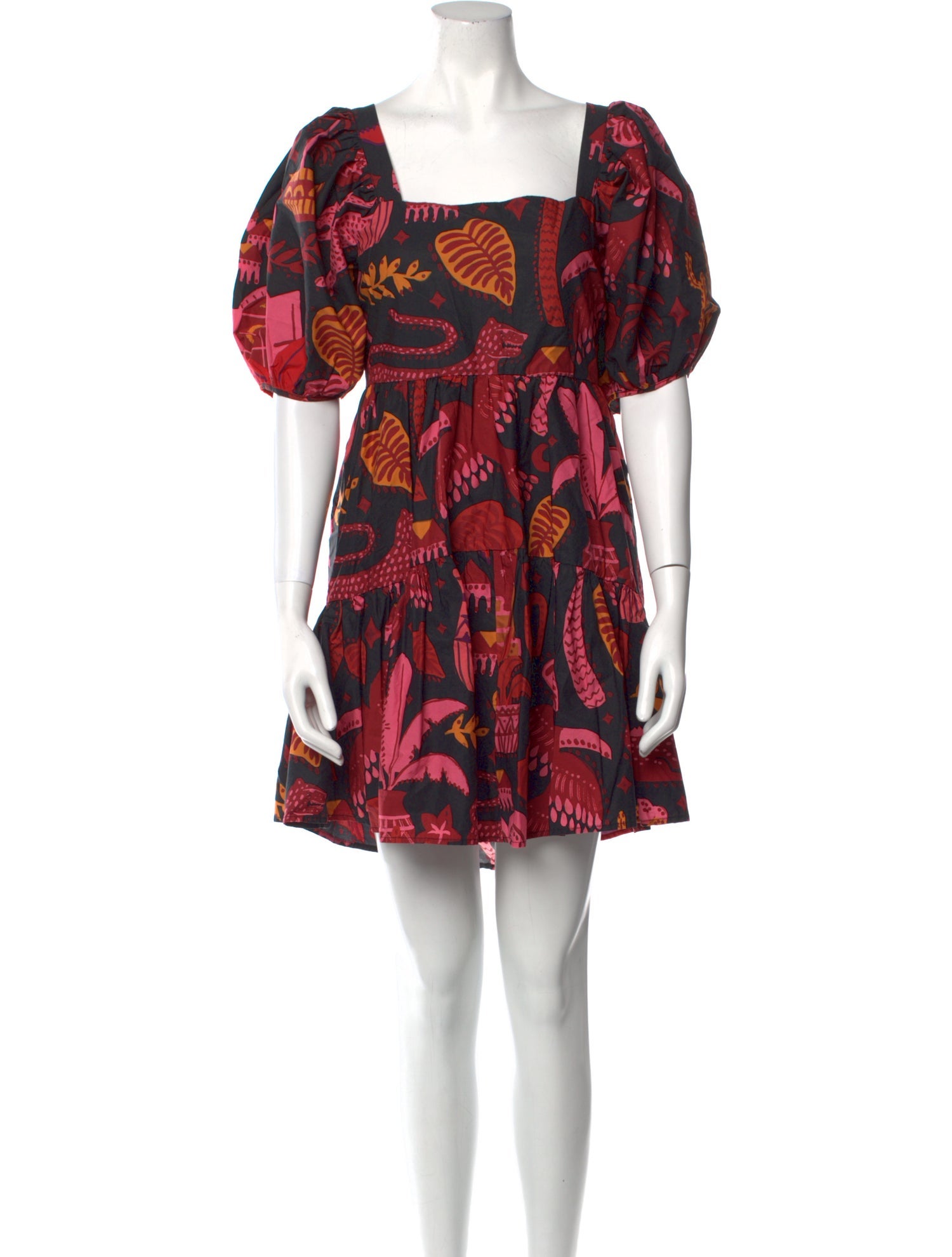 Farm Rio Printed Mini Dress - Red Dresses, Clothing - WFARM39165 | The ...
