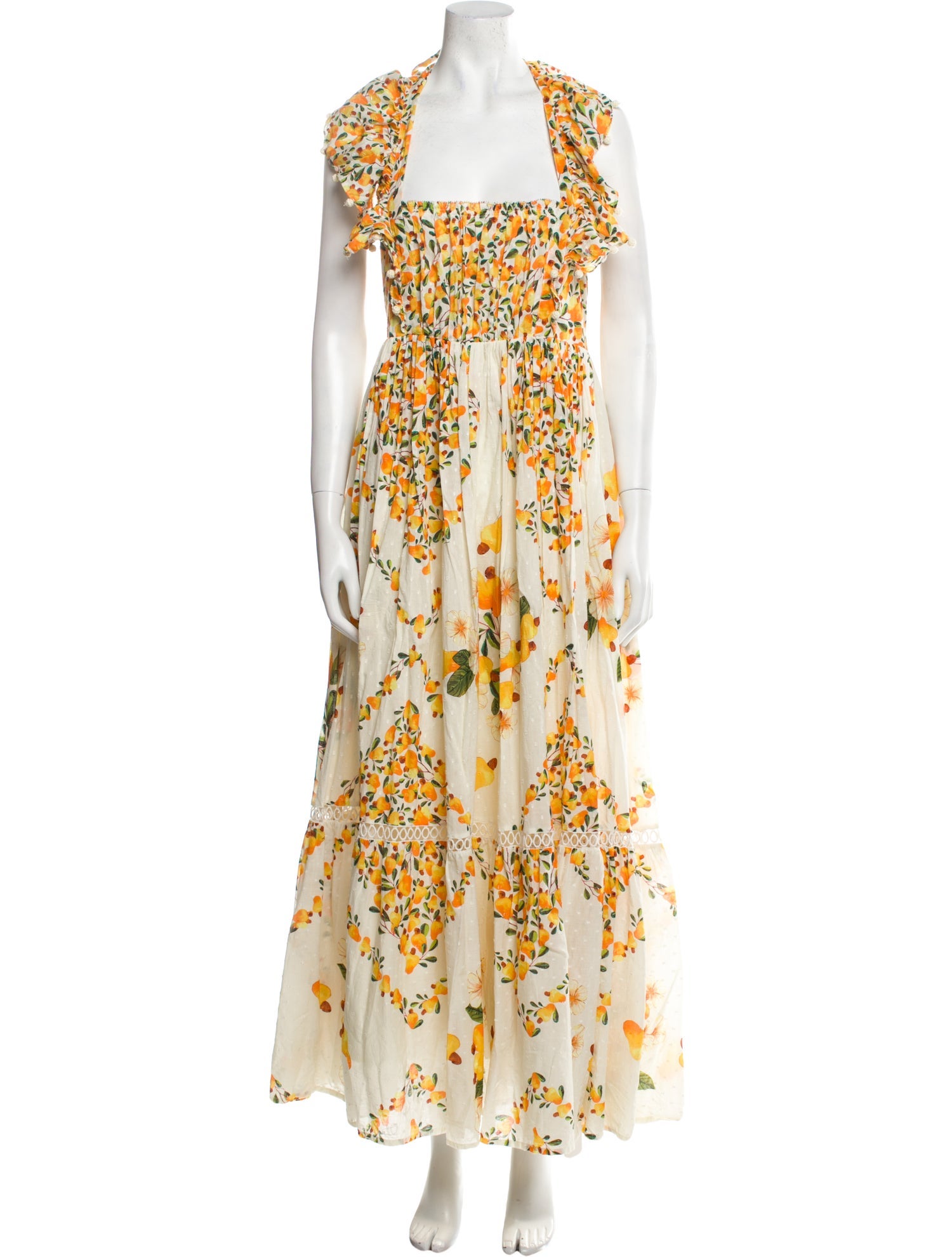 Farm Rio Floral Printed Sundress - White Dresses, Clothing - WFARM48220 ...